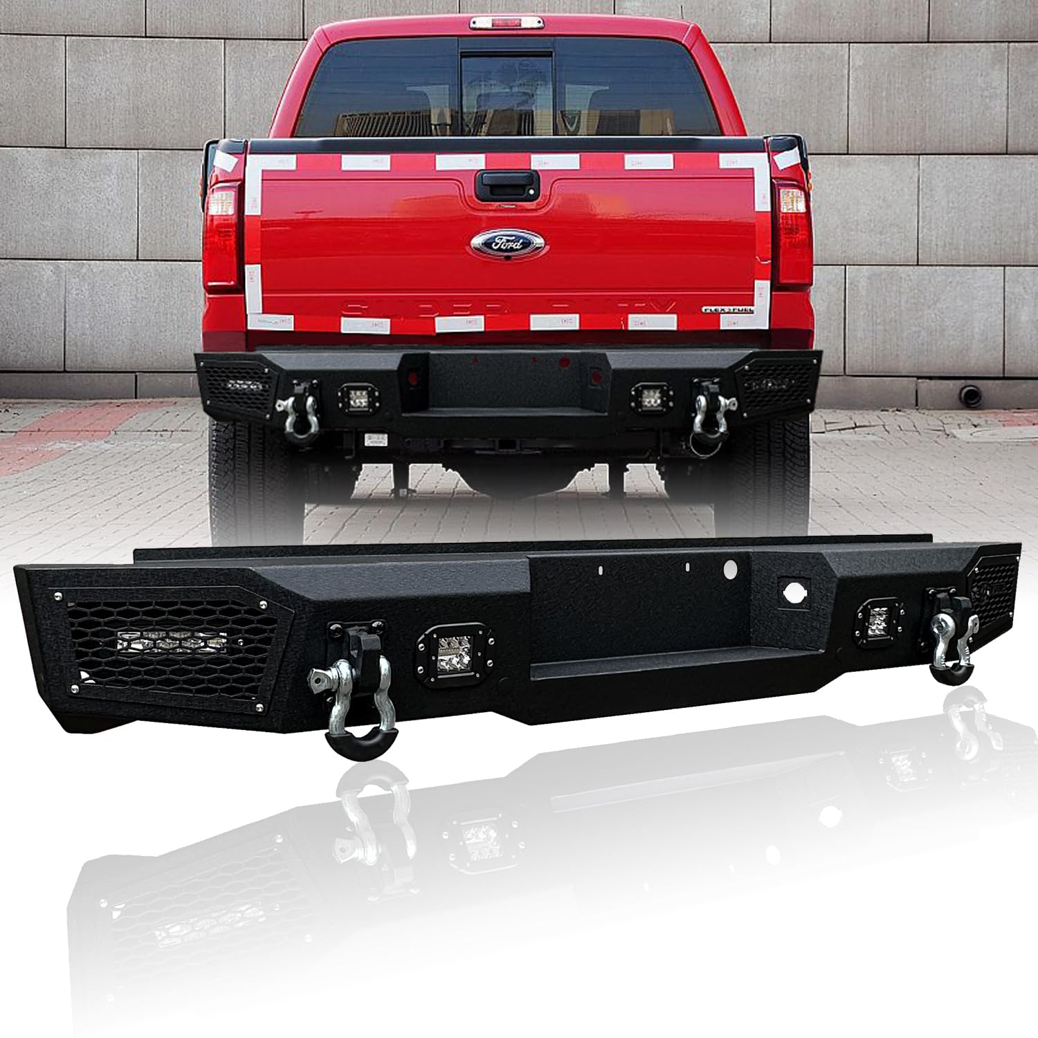 Snapklik.com : TIOYAR Rear Bumper Black Texture Compatible