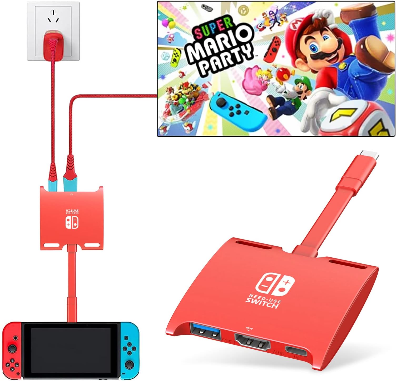 HARIBOL Switch Dock, 4K@60Hz and 1080P@60Hz Switch Docking Station ...