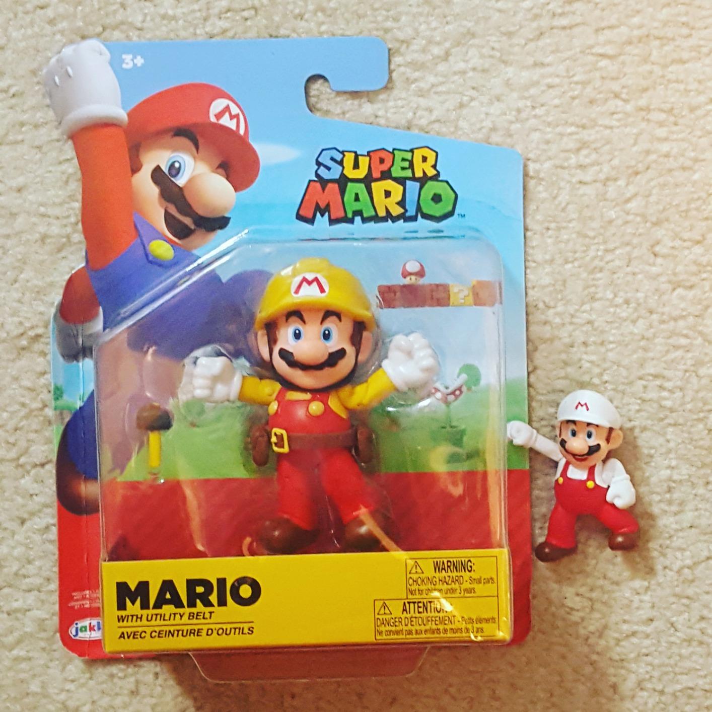 Amazon.com: World of Nintendo 4" Maker Mario with Utility Belt Toy ...