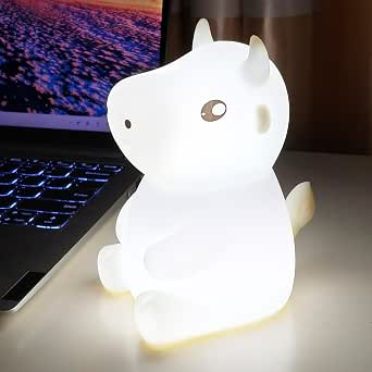 Cute Animal Night Light. Soft Silicone LED Lights, Sleep lamp. USB ...
