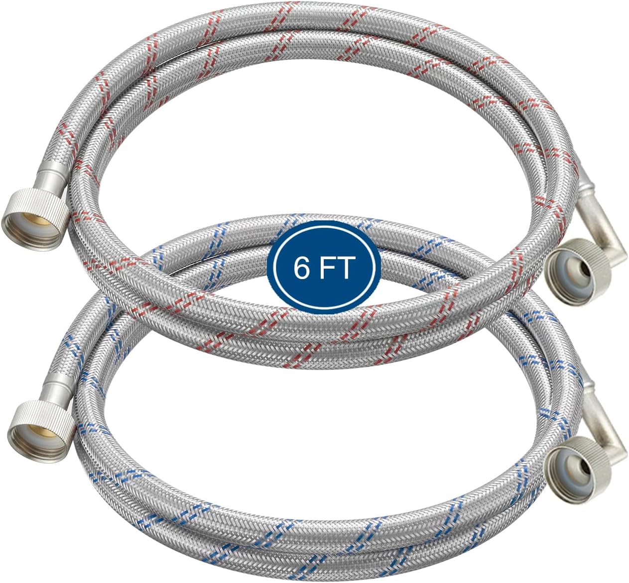 EFIELD 5 Ft Premium Washing Machine Hose with 90 Degree Elbow, Hot or ...