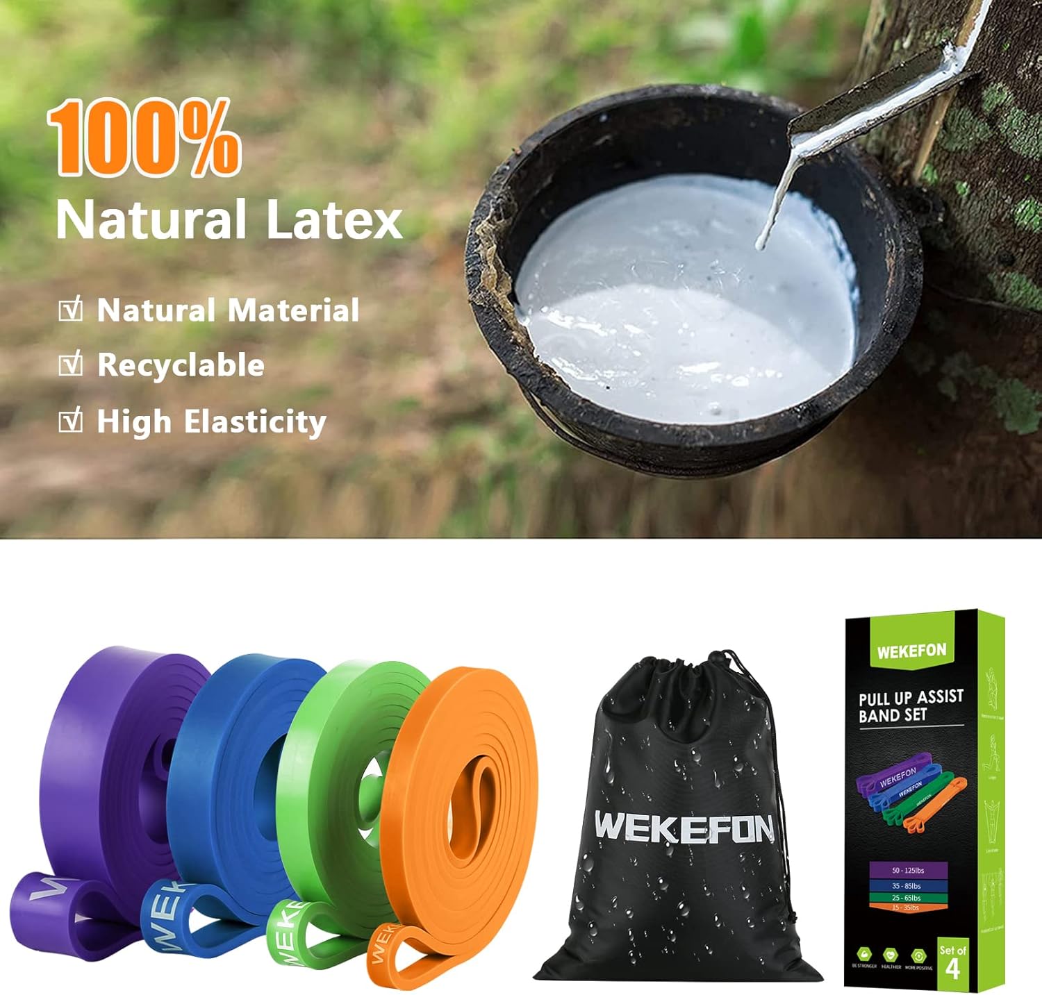 Resistance Bands Set, Pull Up Assist Bands – Stretch Resistance Band ...