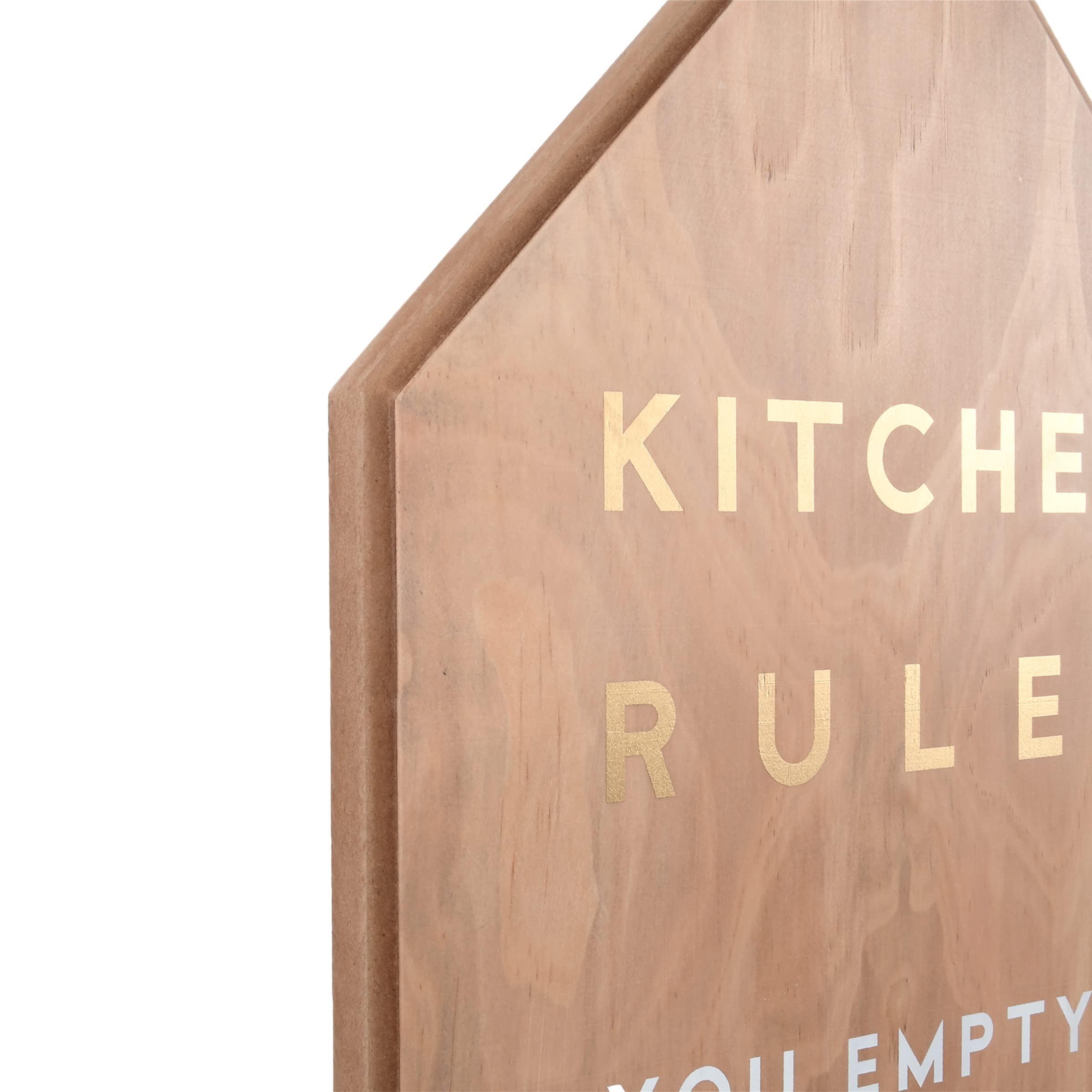 Snapklik.com : PRINZ Kitchen Rules 12" X 28" Wall Decor Plaque, Natural ...