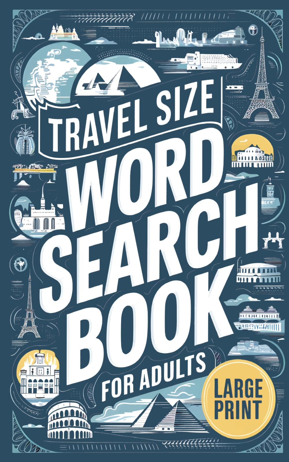 Amazon.com: Travel Size Word Search Book for Adults Large Print ...