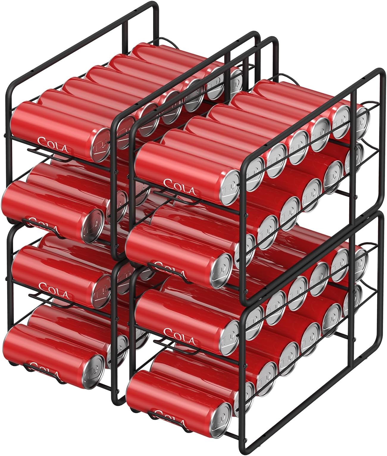 Amazon.com: MOOACE 4 Pack Front Loading Tall Skinny Can Dispenser Rack ...