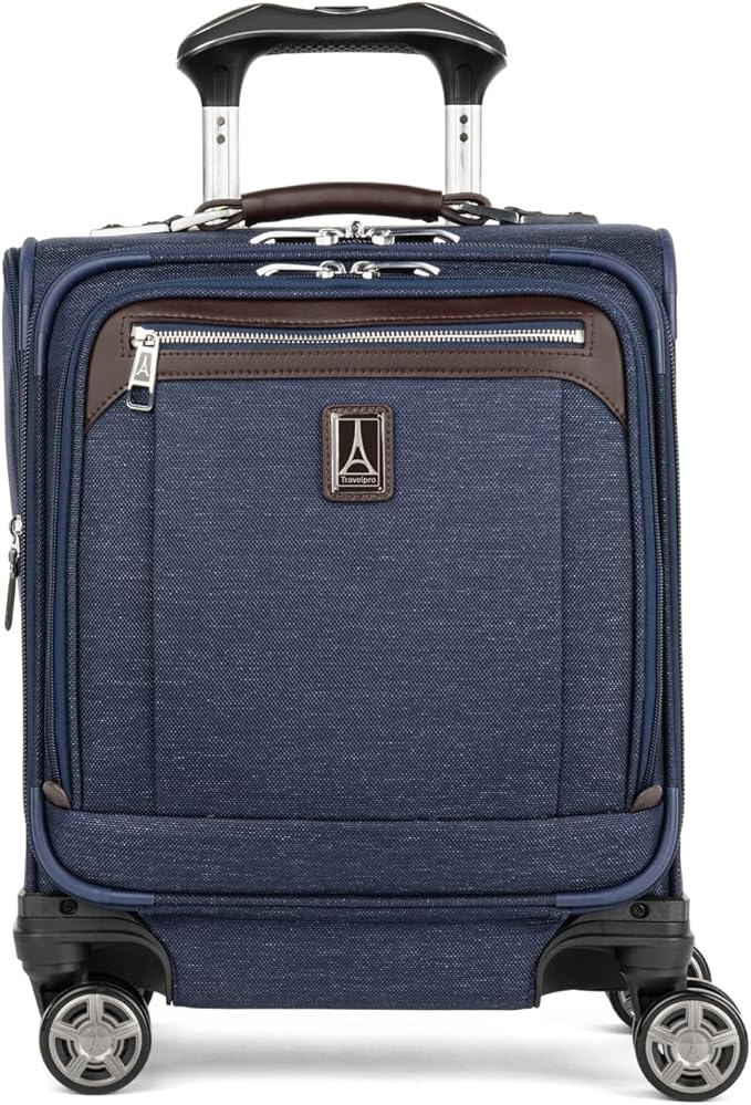 Amazon.com | Travelpro Platinum Elite Underseat Spinner Tote Bag with USB Port, True Navy, 16 ...