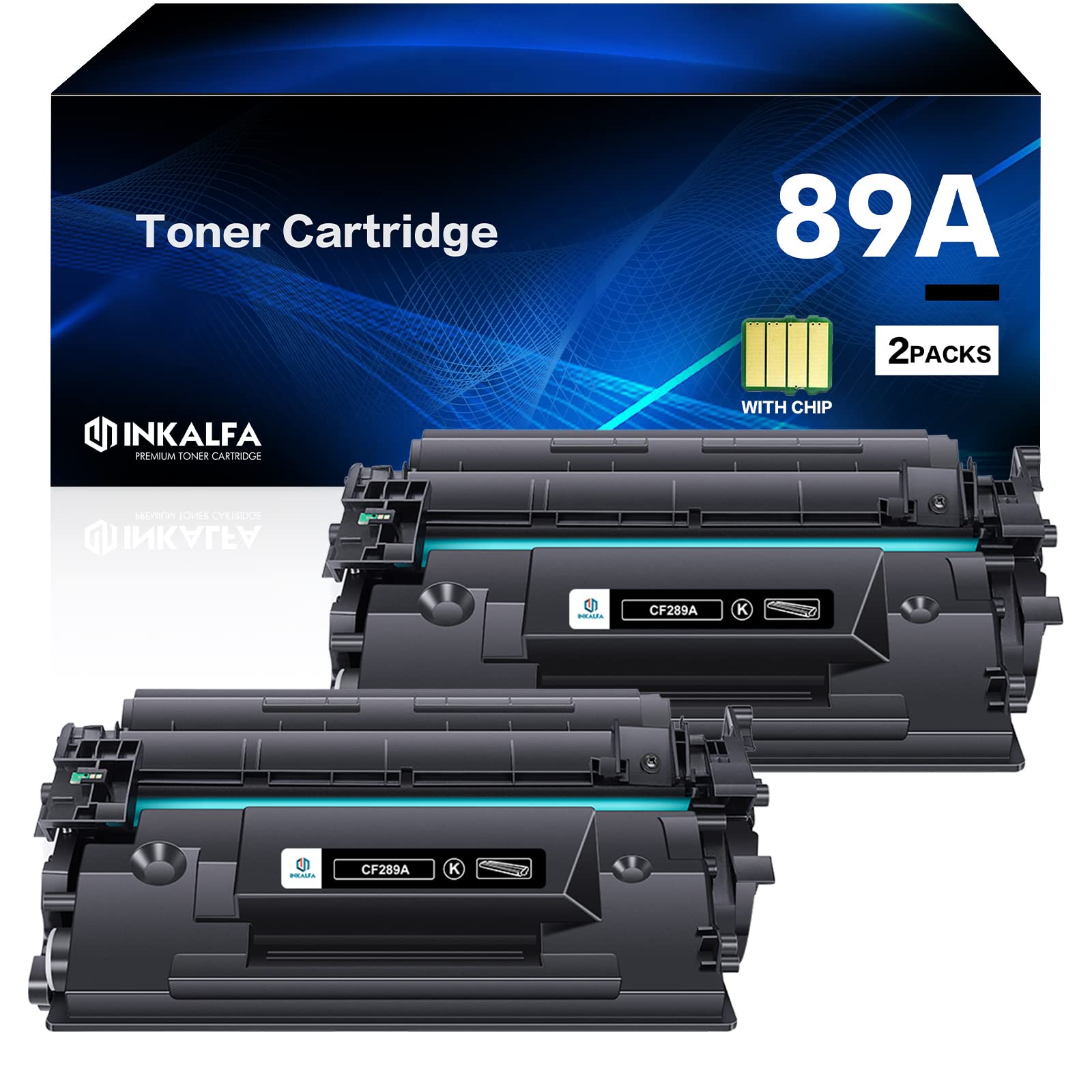CF289A Toner Cartridge 2 Pack：2-Pack Replacement for HP 89A 89X CF289A ...