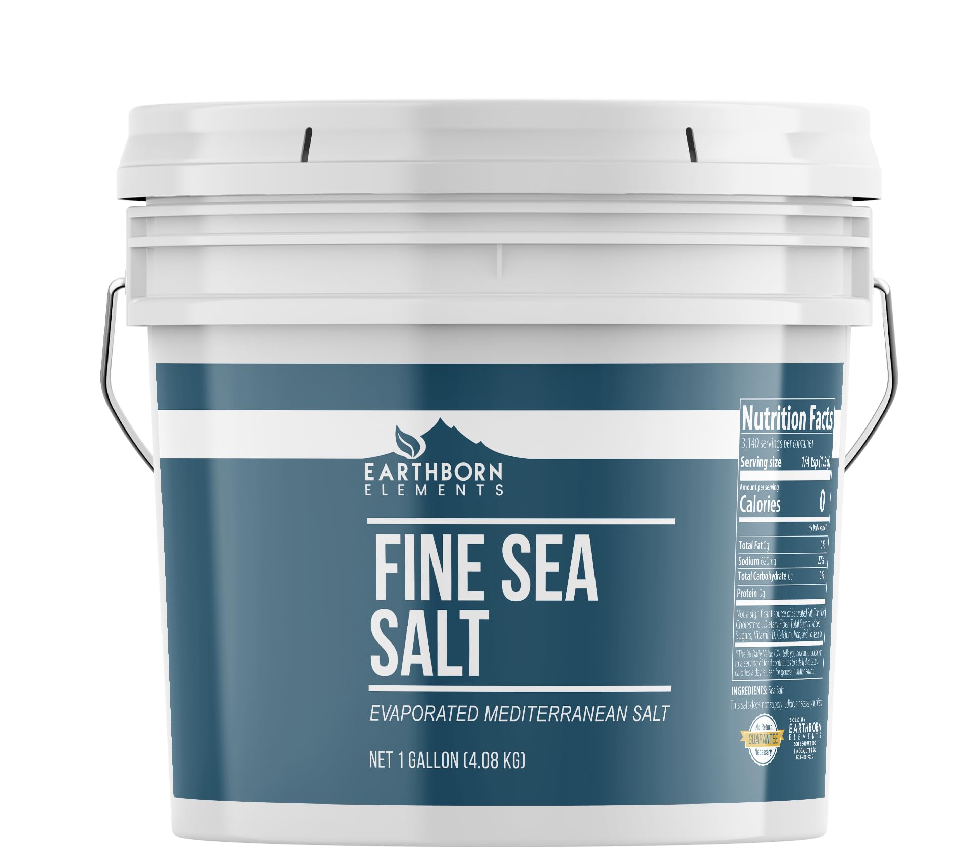 Snapklik.com : Fine Sea Salt, 1 Gallon Bucket, Sourced From Spain, Pure ...