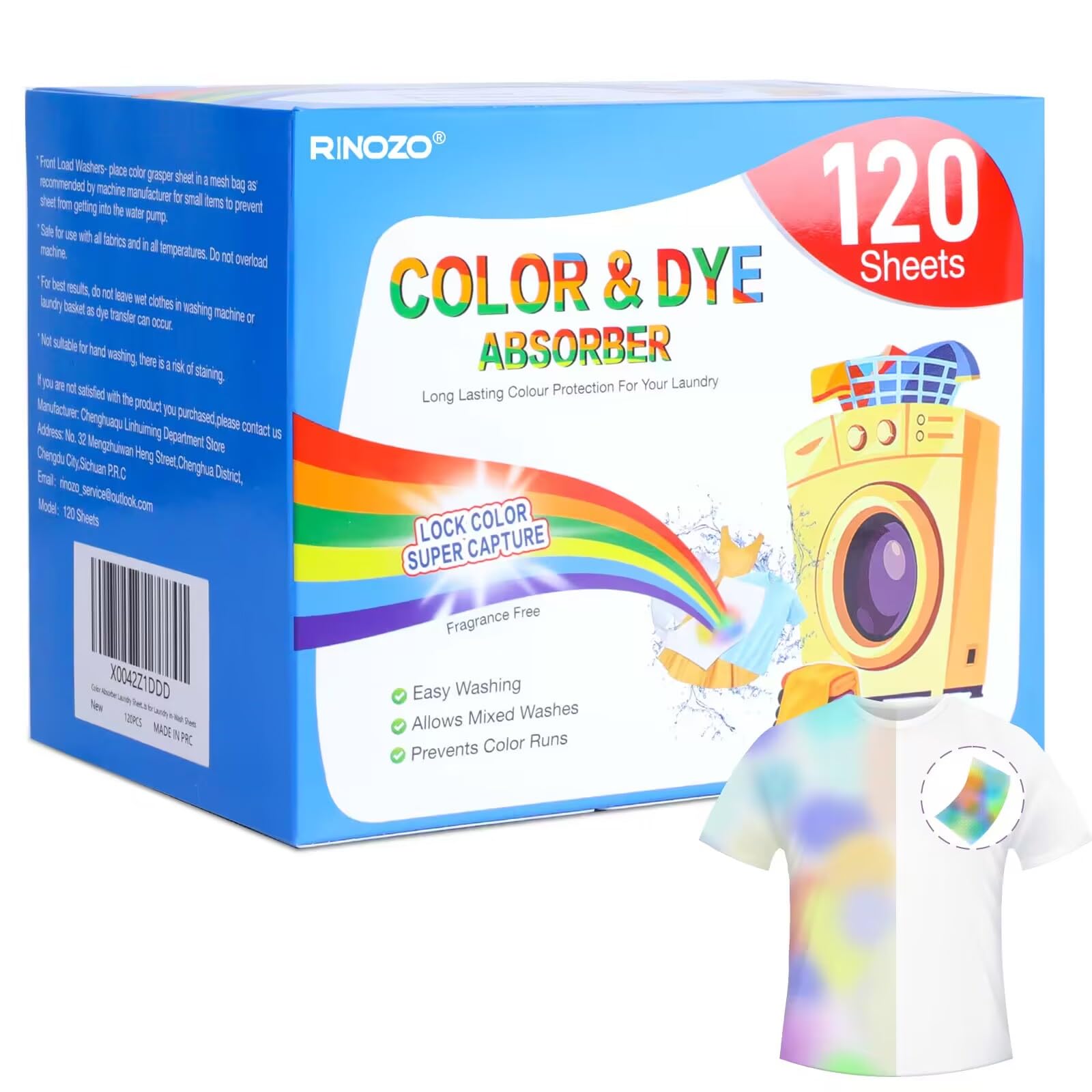 Amazon.com: Color Absorber Laundry Sheets Maintain Original Color of ...