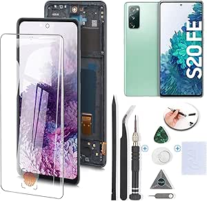 RongZy AMOLED LCD for Samsung Galaxy S20 FE/S20 FE 5G S20 2022 LCD Display Touch Screen ...