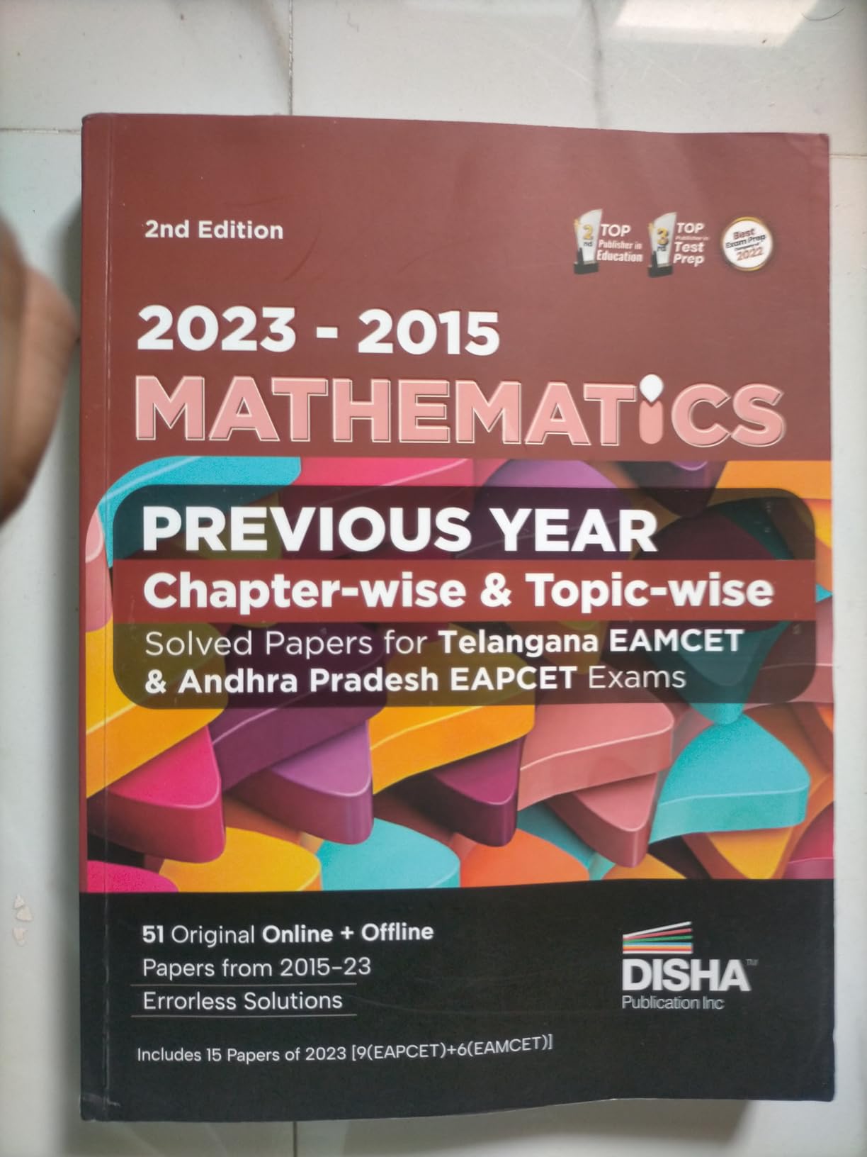 Disha 2023 - 2015 Mathematics Previous Year Chapter-wise & Topic-wise ...
