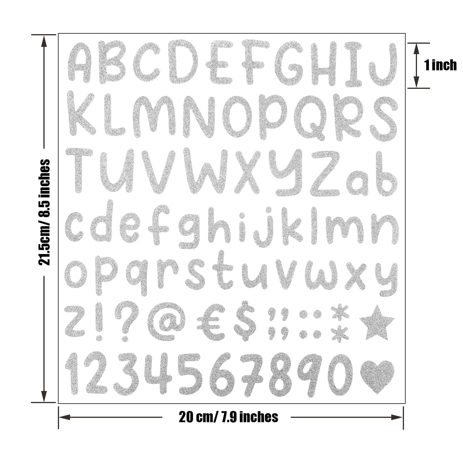 Snapklik.com : Waynoda 790 Pieces 10 Sheets Letters Stickers Self ...