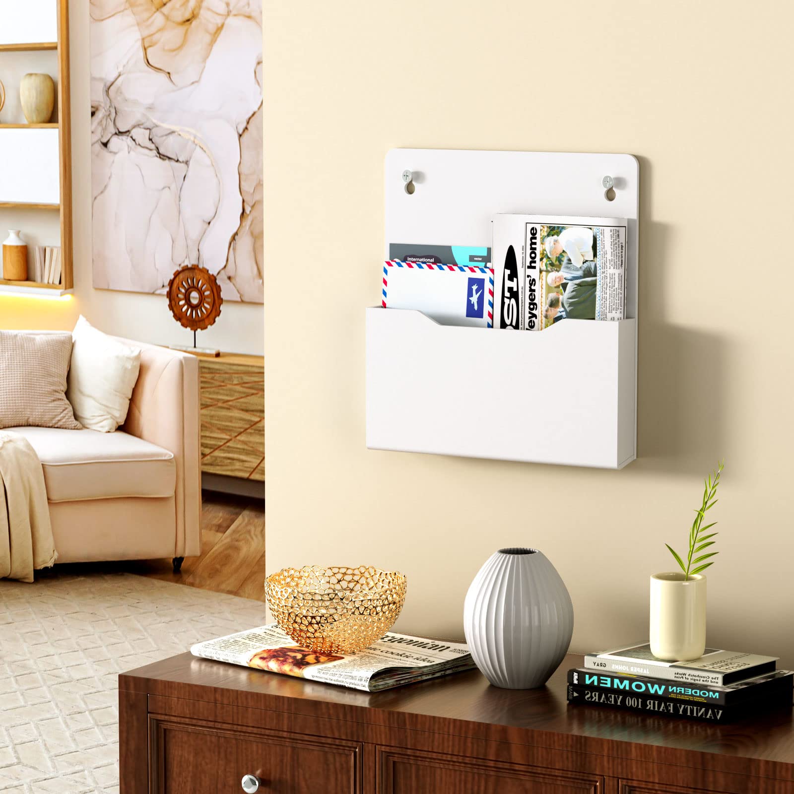Snapklik.com : HIIMIEI Magnetic File Holder, 2 Pack Mail Magazines ...