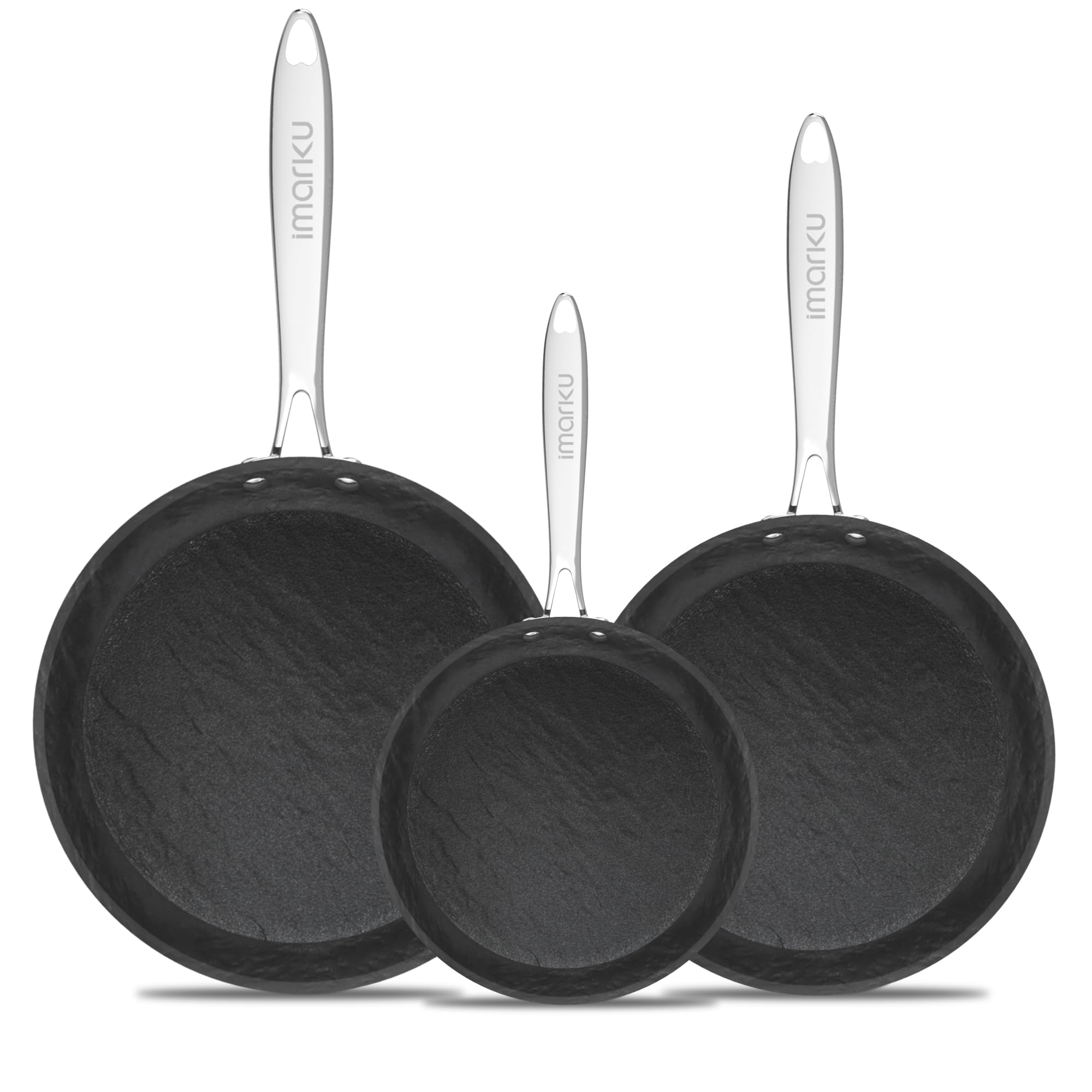 imarku Non Stick Frying Pans - 8, 10, and 12 Inch Nonstick Frying Pan ...