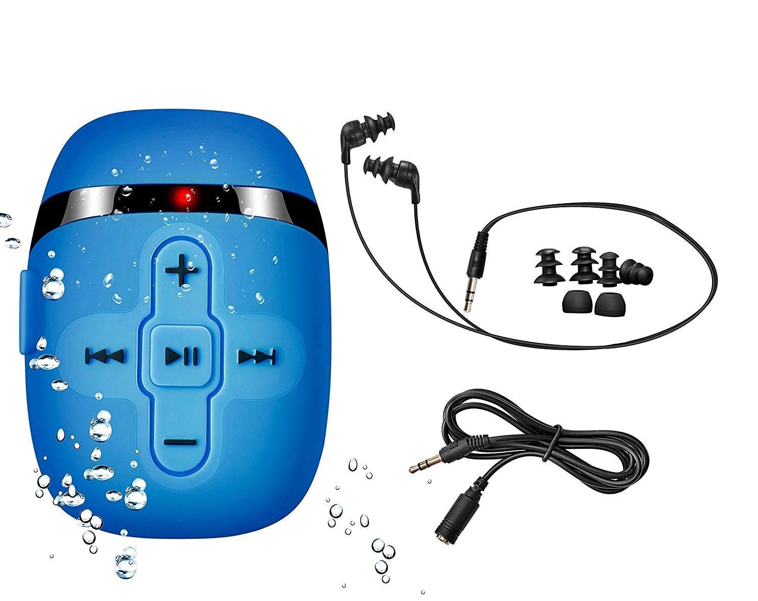 SEWOBYE Waterproof MP3 Player for Swimming, Waterproof Headphones with ...