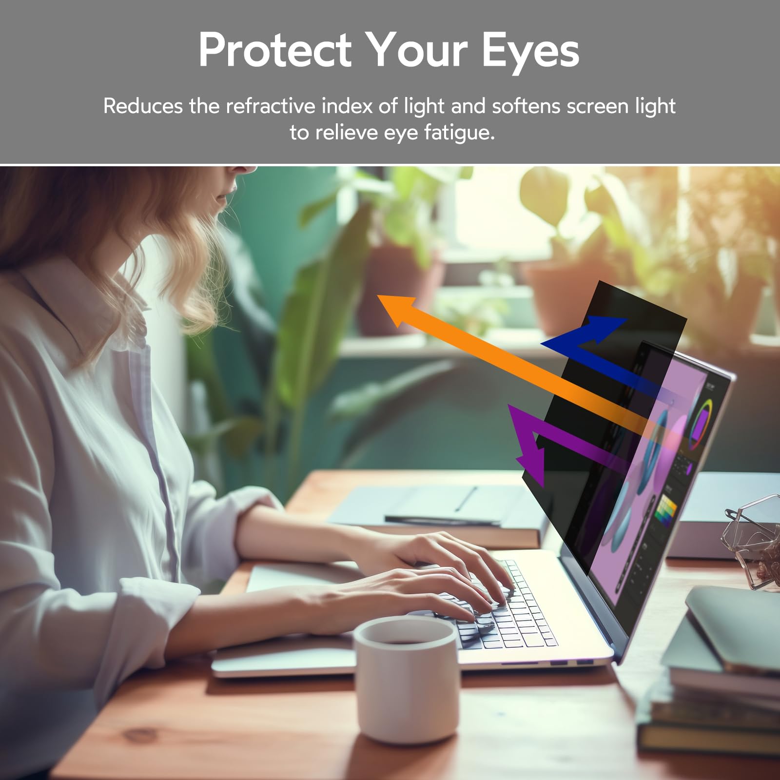 Snapklik.com : Bersem 17.3 Inch Laptop Privacy Screen For 16:9 Ratio ...