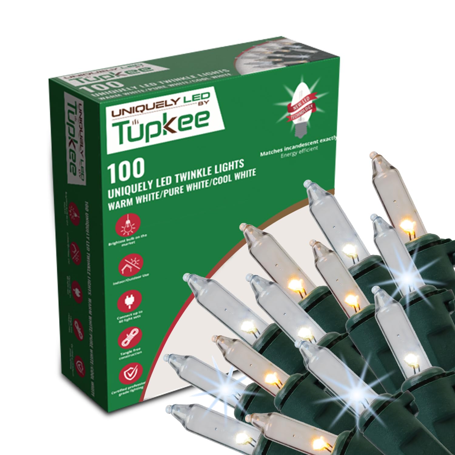 Amazon.com : Christmas Uniquely LED Twinkle Lights – Matches ...