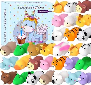 Amazon.com: POKONBOY 30 piezas de juguetes Squishies Mochi, mini Kawaii ...