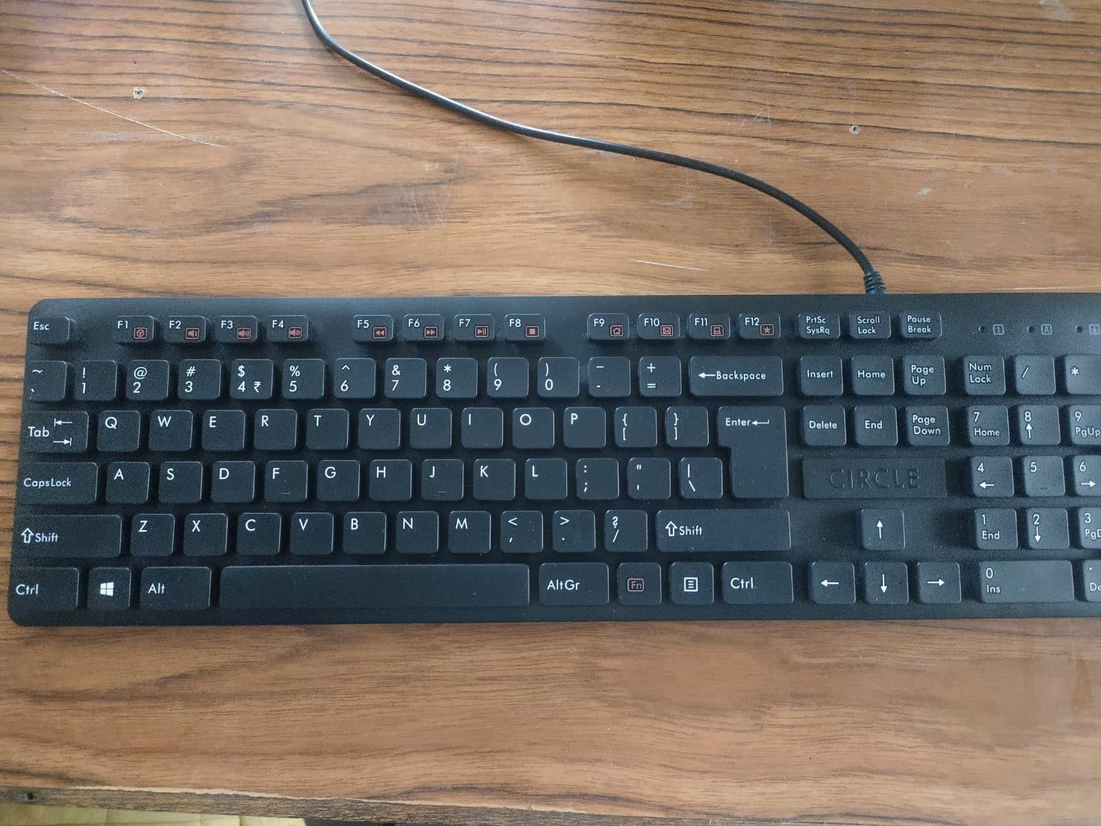 Circle C23 Performer Black USB Multimedia Keyboard with 3 Years ...