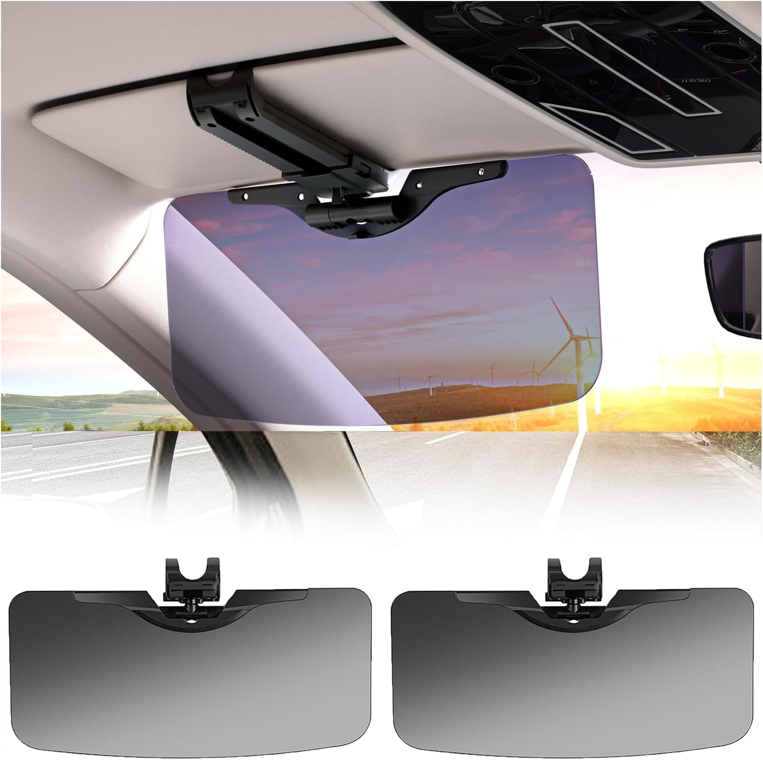 Amazon.com: Tesnaao 1 PC Car Visor Extender, Portable Retractable Sun ...