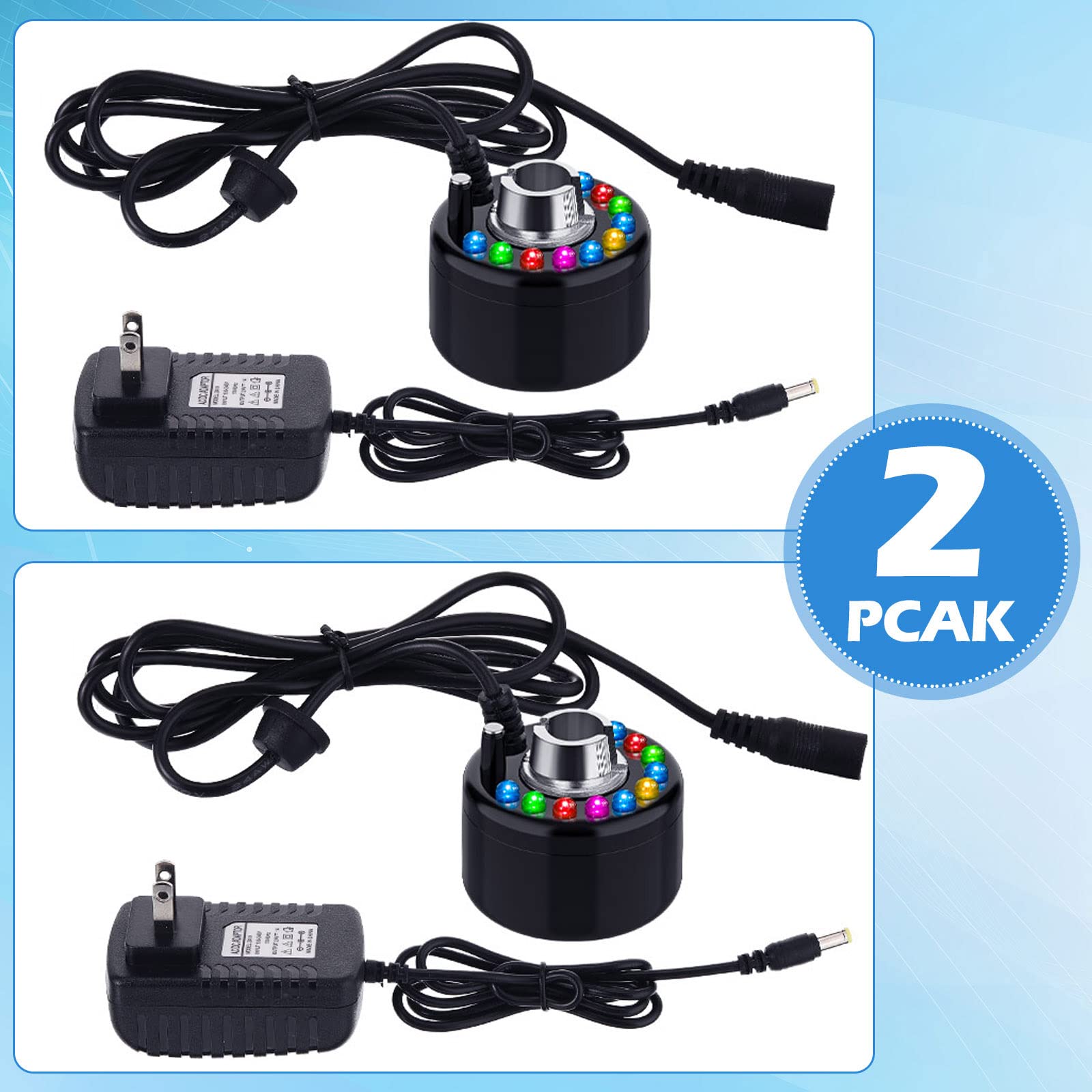 Snapklik.com : 2 Pcs Mist Maker Fogger Small Ultrasonic Fog Machine ...