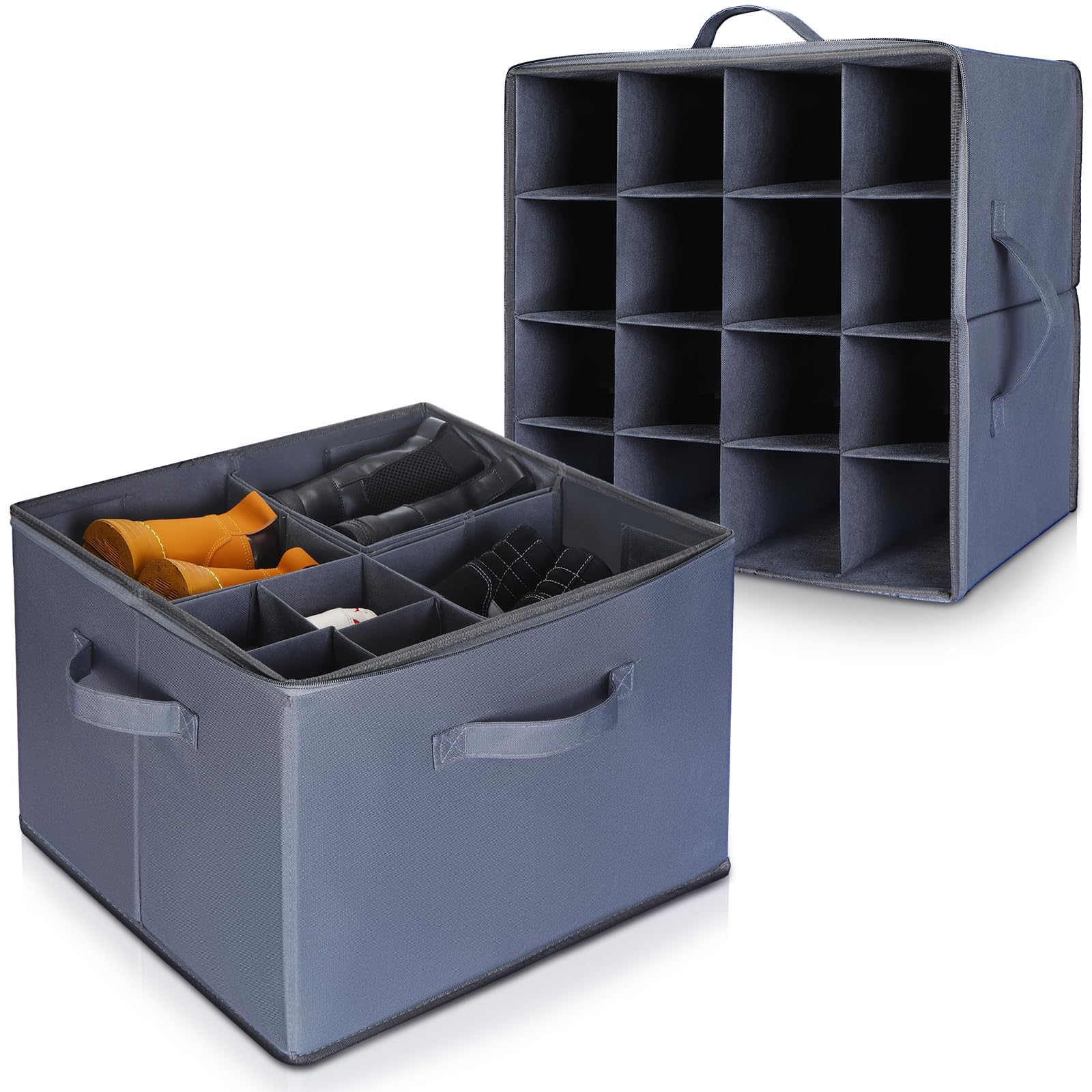 Amazon.com: Suzile 2 Pack Shoes Organizer for Closet Fits 16 Pairs ...