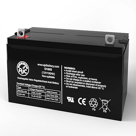 Amazon.com: Leoch LP12-75 12V 75Ah UPS Battery - This is an AJC Brand ...