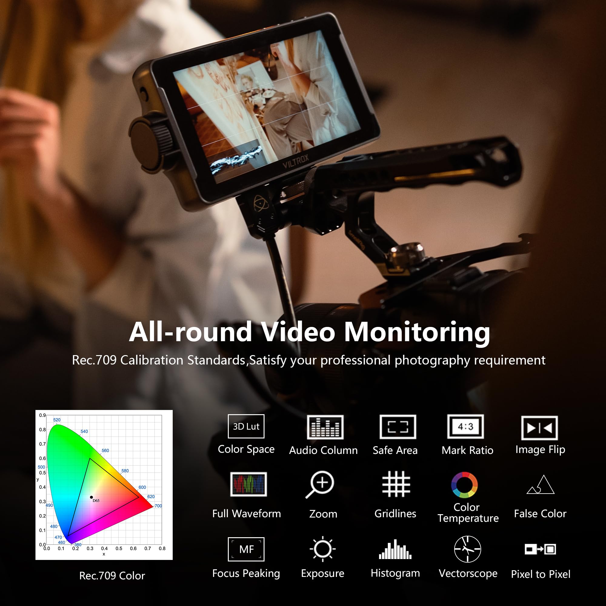 Snapklik.com : VILTROX DC-550 Touch Screen DSLR Camera Field Monitor ...