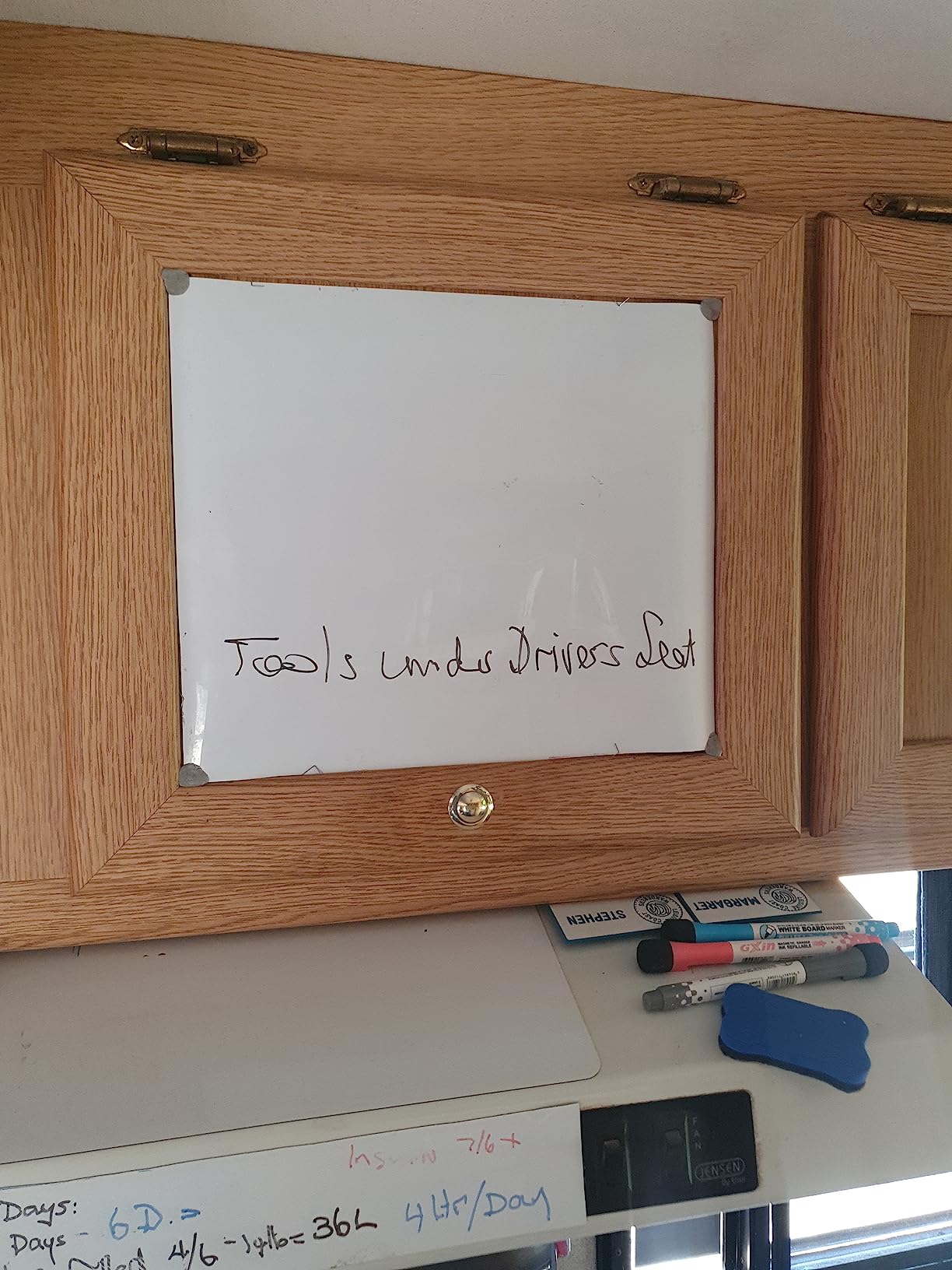 12x8 Magnetic Whiteboard for Fridge - Mini Magnetic Dry Erase Board ...