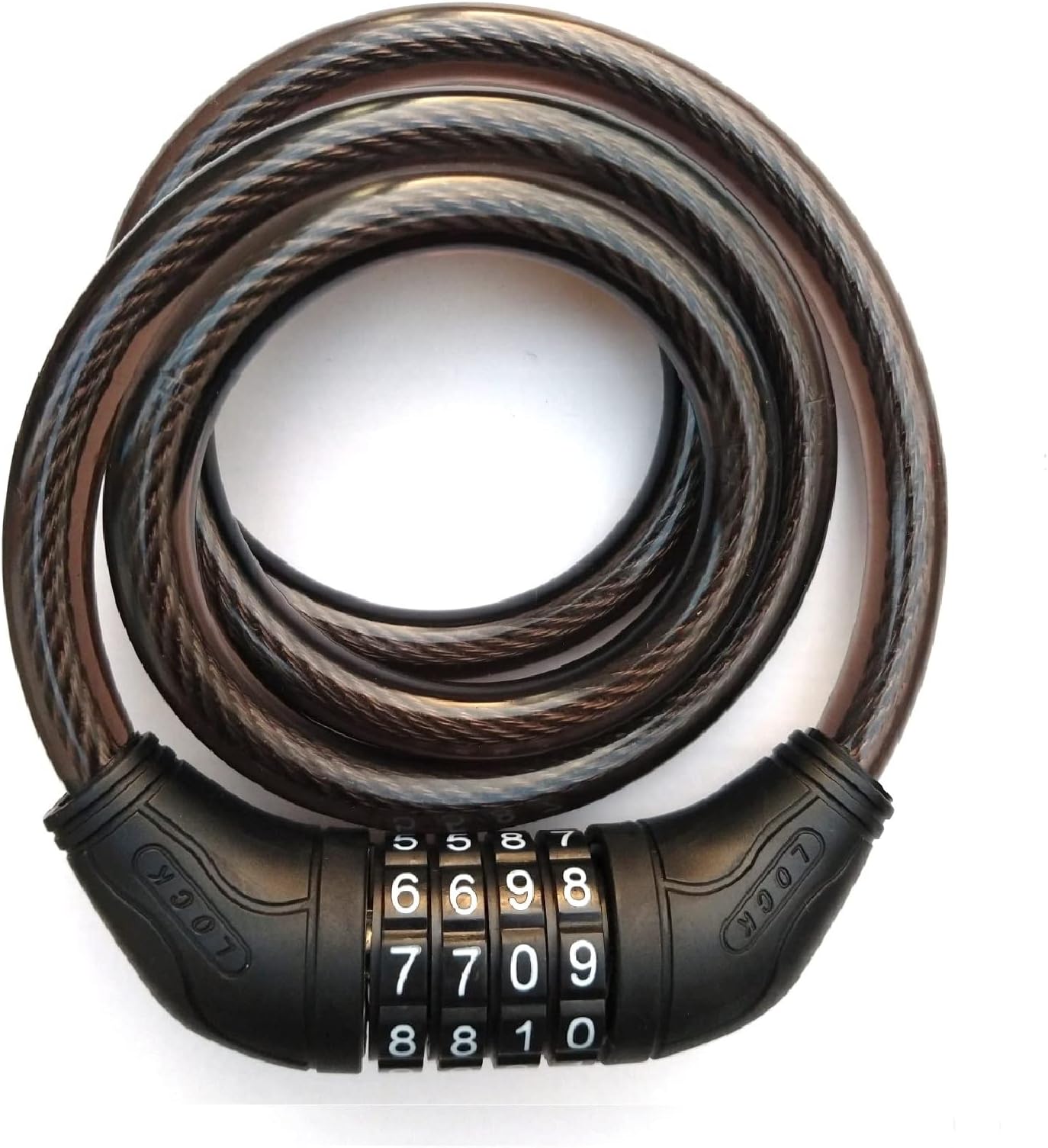 5 Digit Bike Lock Heavy Duty Resettable Code Combination Bicycle ...