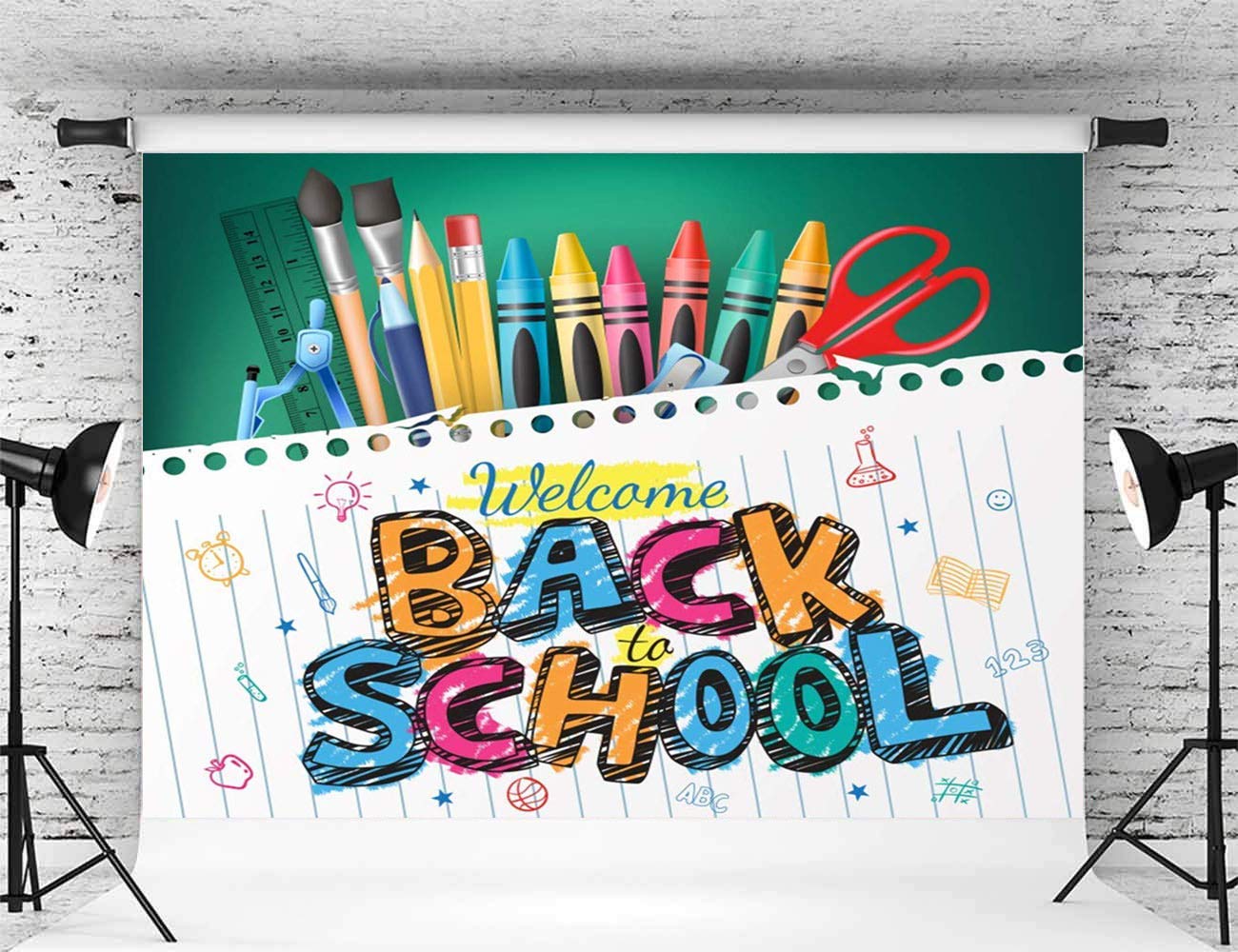 Buy Welcome Back To School Banner - Extra Large Fabric 70" X 40 ...