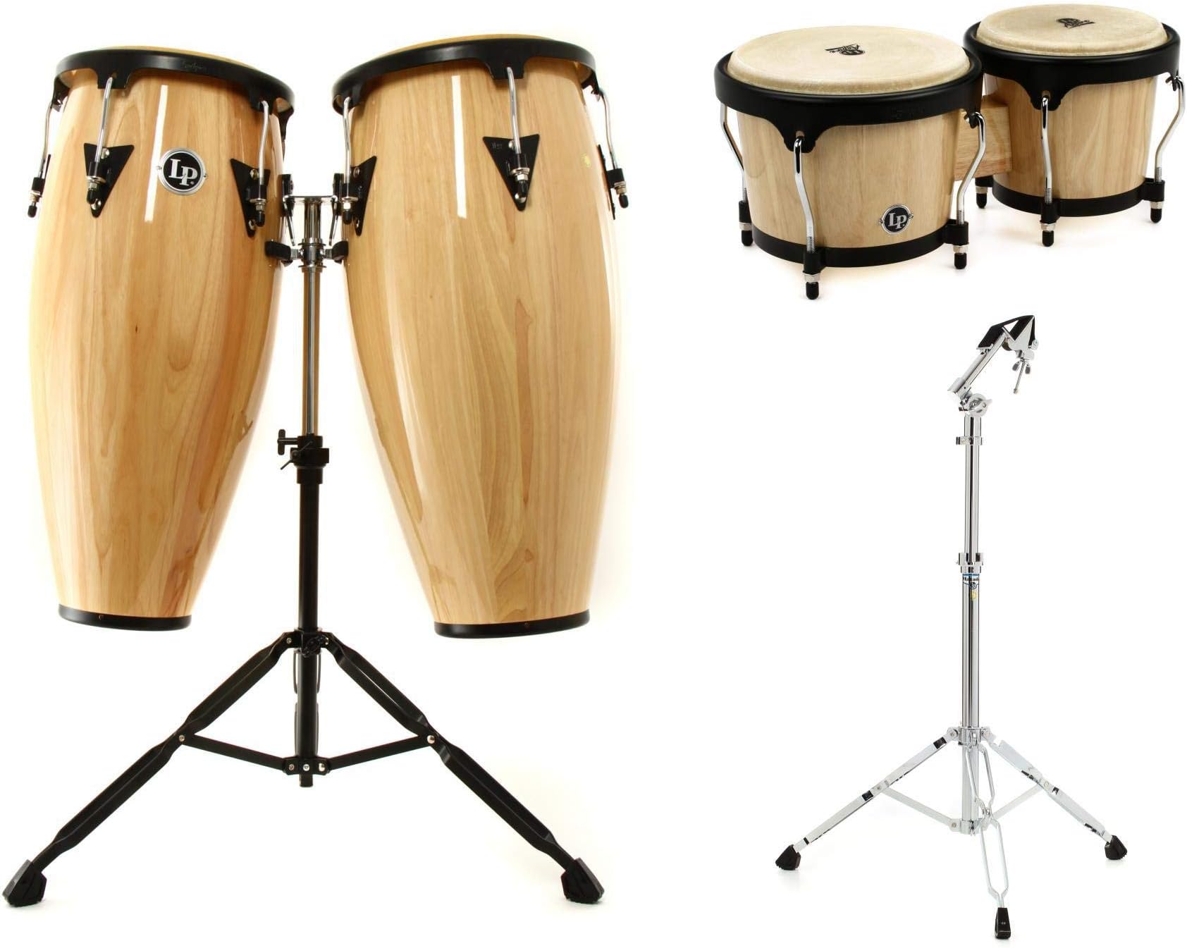 Amazon.com: Latin Percussion Aspire Conga Set Drum, Natural, inch ...