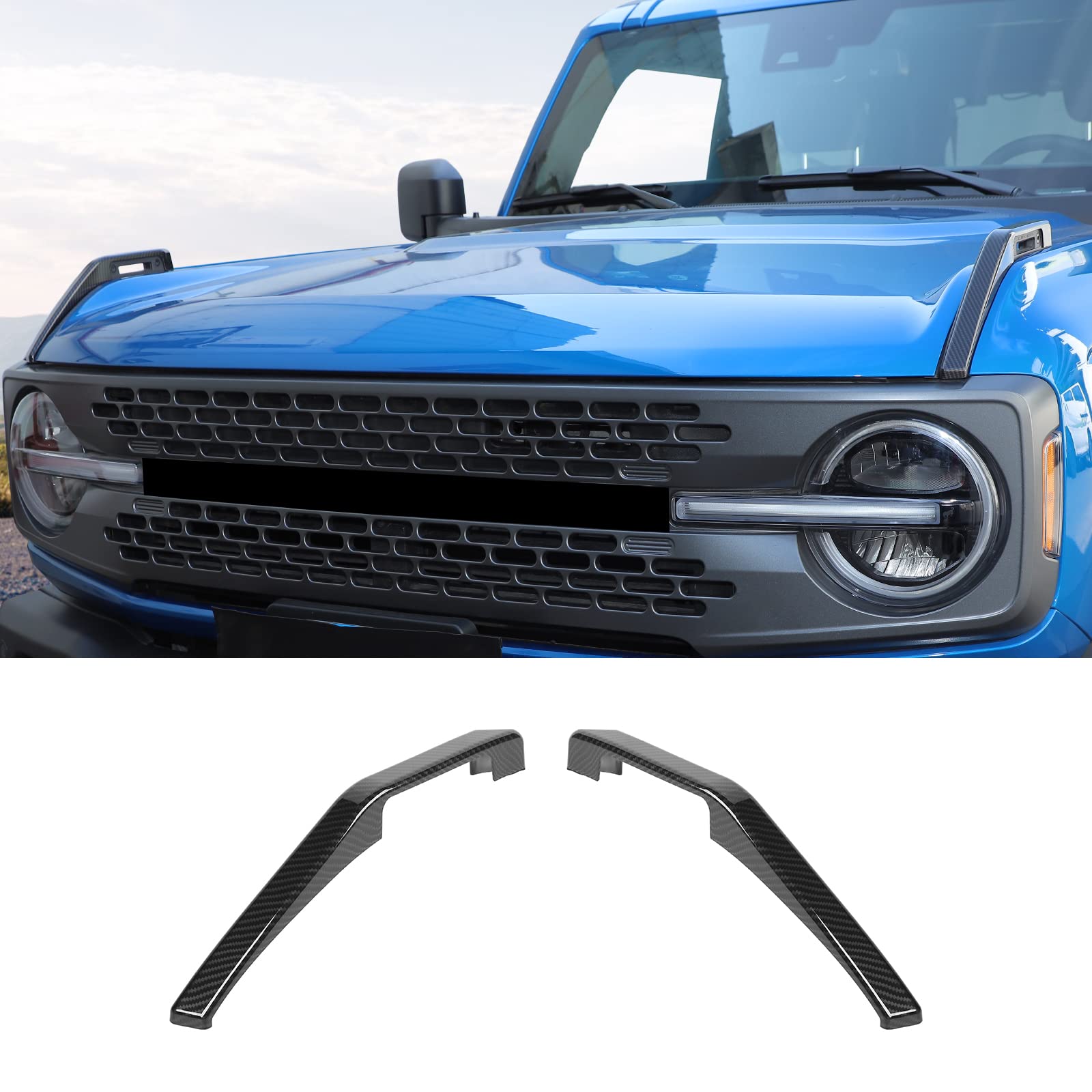 Amazon.com: SQQP Engine Hood Hinge Cover Compatible with 2021-2023 Ford ...