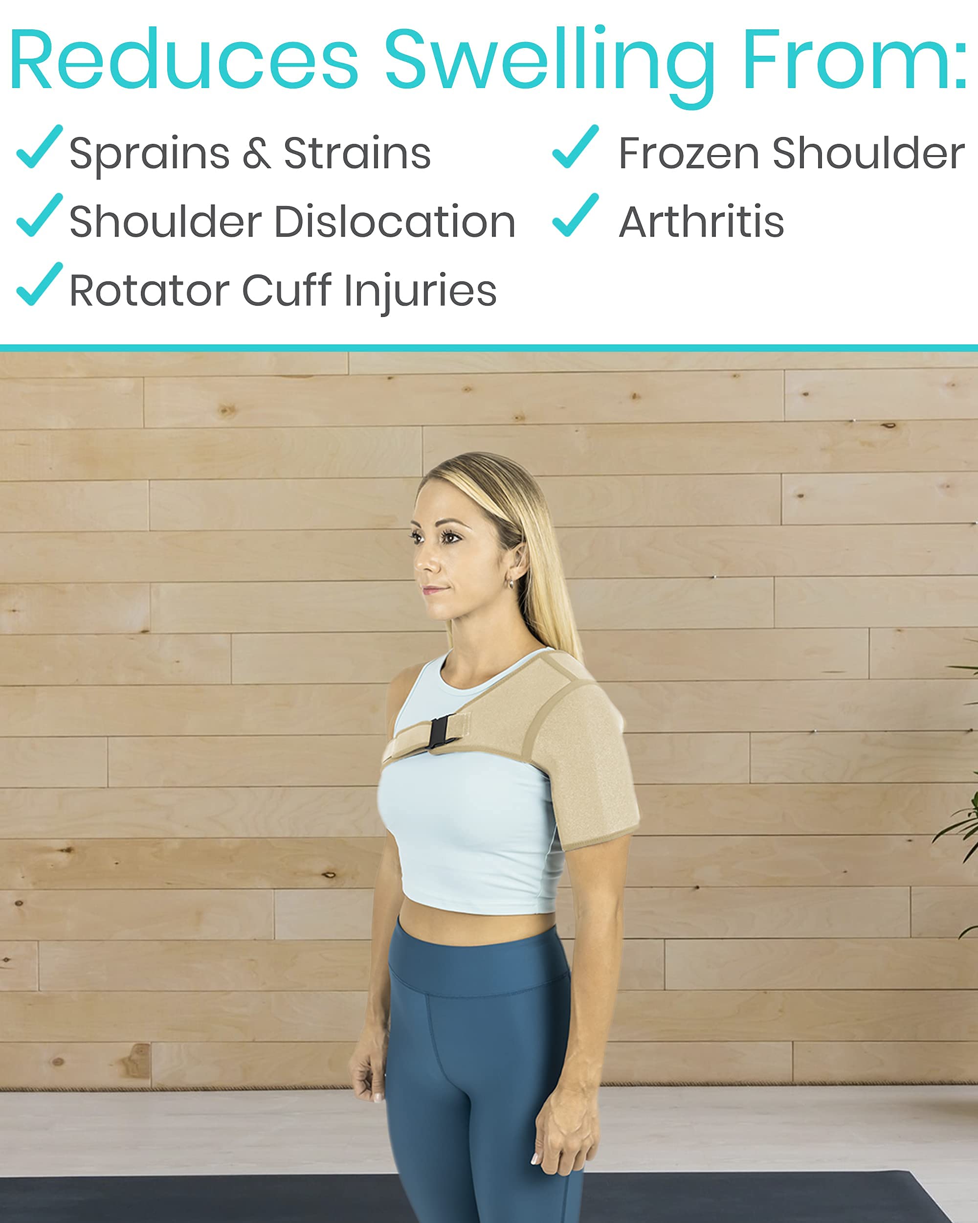 Buy Vive Shoulder Brace - Rotator Cuff Compression Support - Men, Women ...