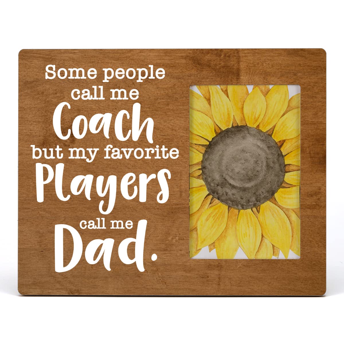 Amazon.com - HOIJAUMAI Coach Dad Wood Picture Frame Gift for Dad Rustic ...