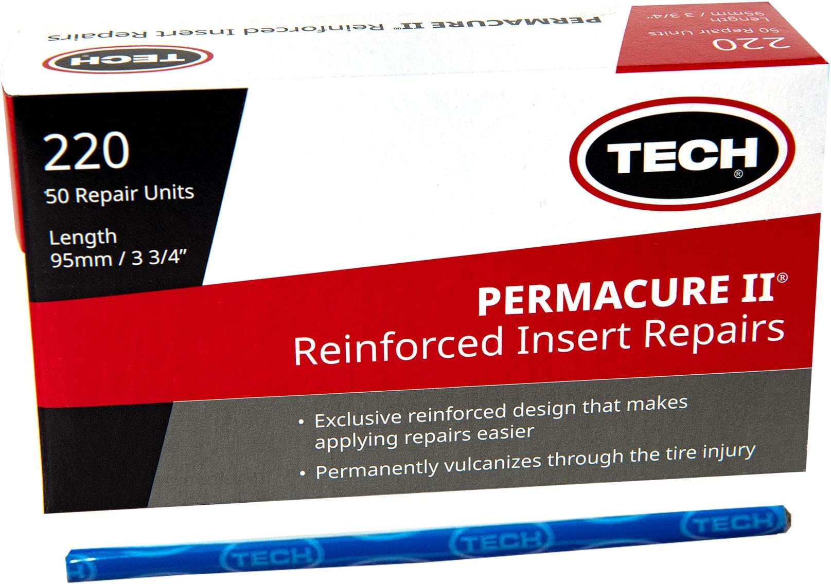 Amazon.com: TECH Tire Repairs Permacure Insert Repairs – Natural Rubber ...