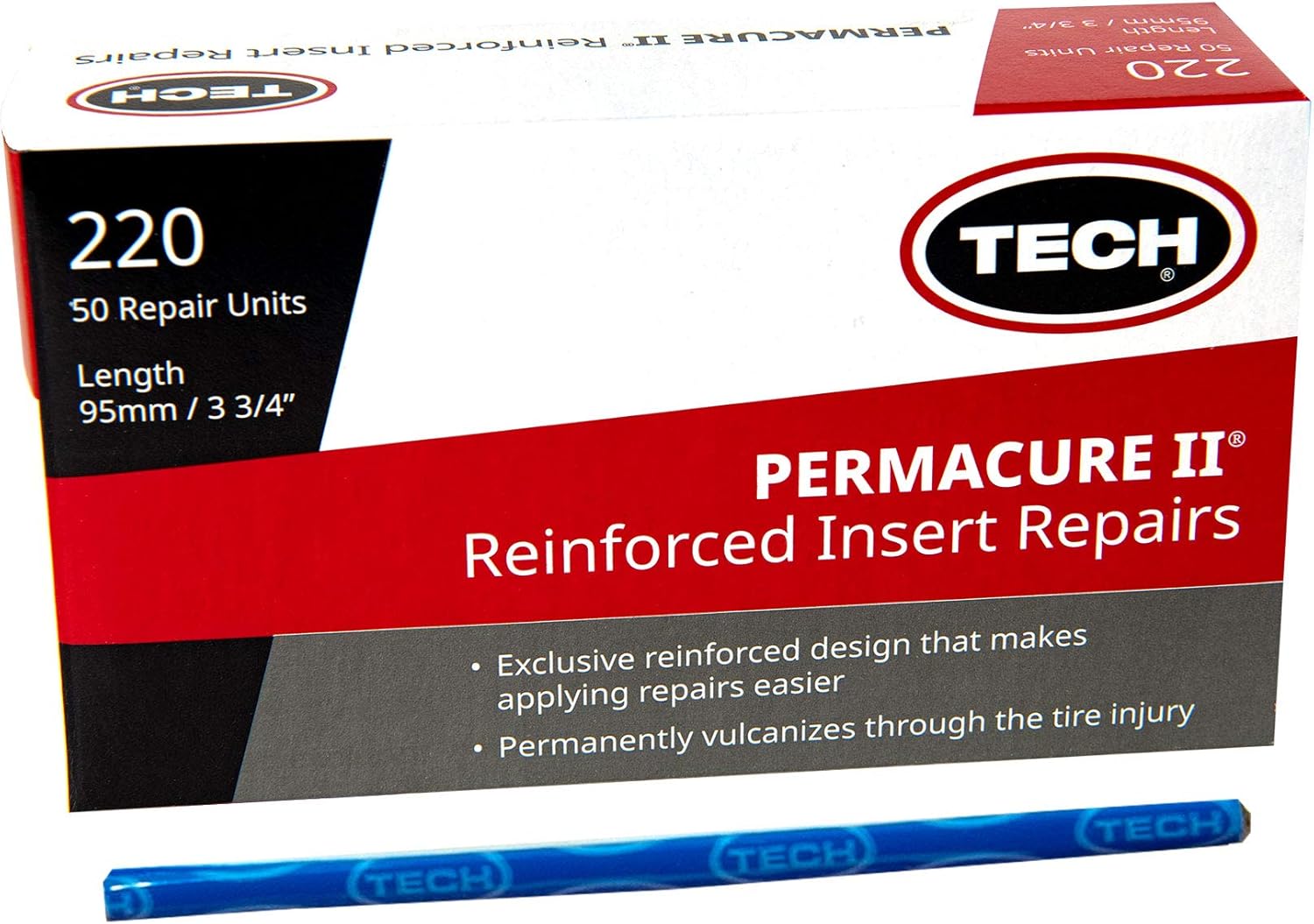 Amazon | Permacure II インサート修理 – 天然ゴムインサートをタイヤに接着し、より安全で強力な修理、3-3/4インチ ...