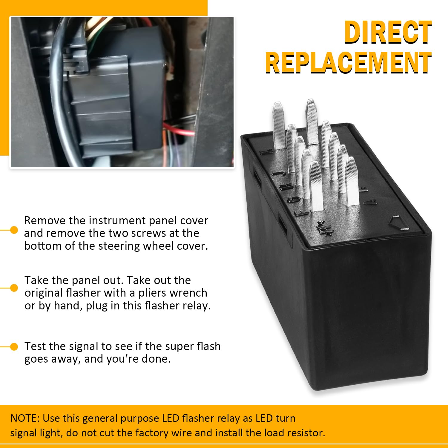 Copper Flashing LM487 LED Flasher Relay For Chevy GMC Cadillac - Fix ...