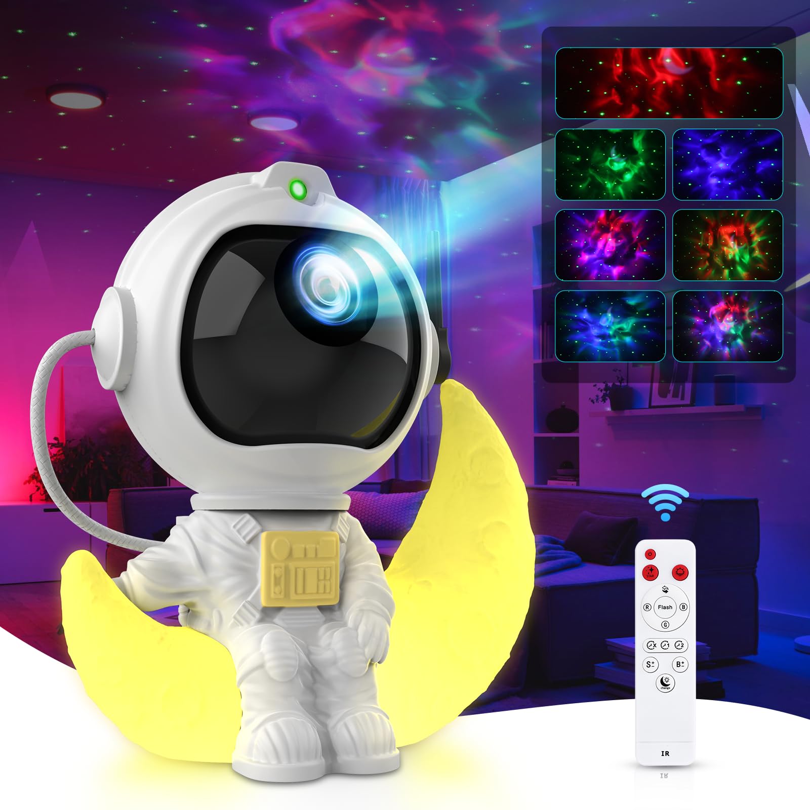 VUENICEE Astronaut Galaxy Projector, Nebula Projector, Astronaut ...