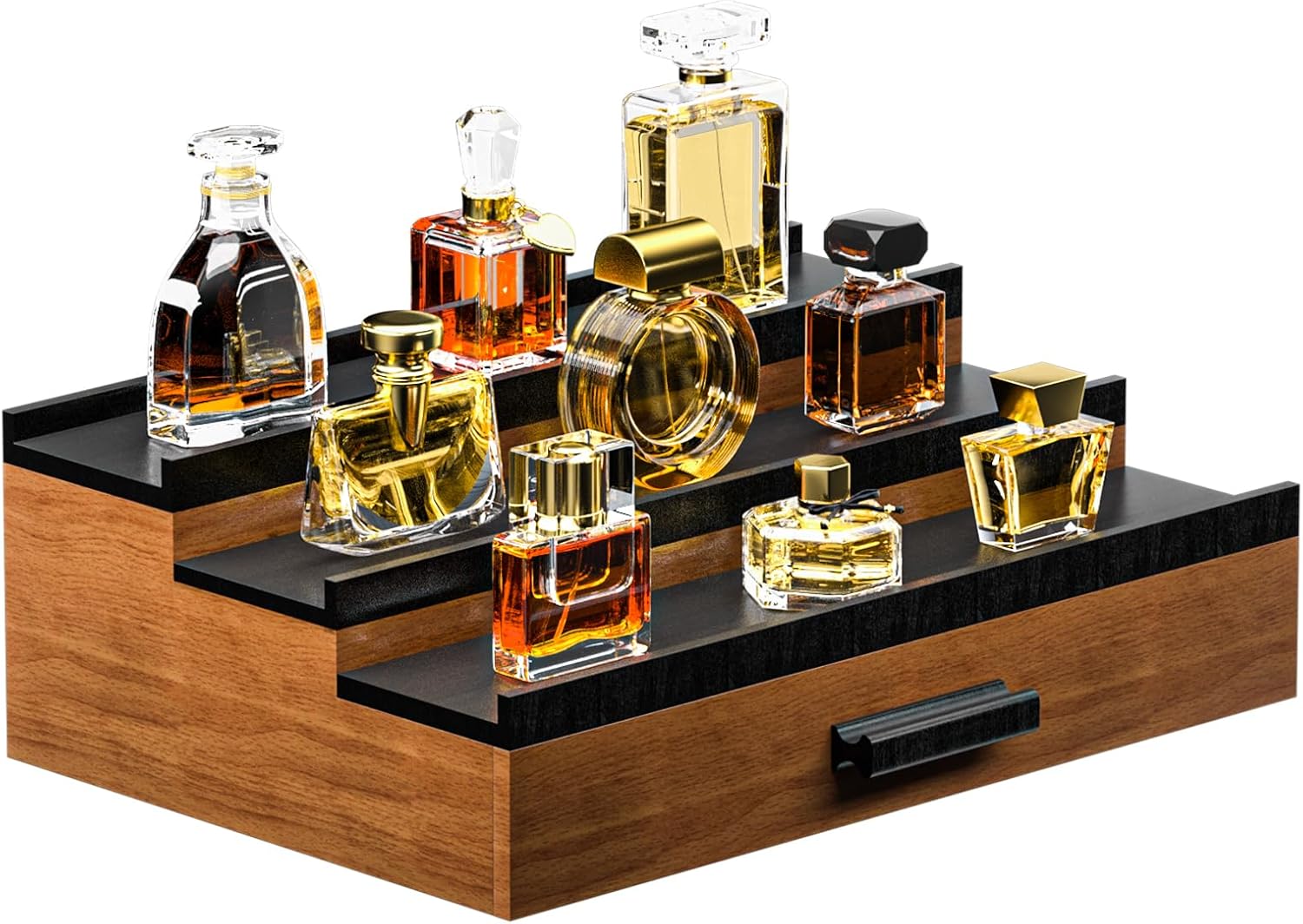 Amazon.com: Vdamu Cologne Organizer for Men,3 Tier of Elevated Cologne ...