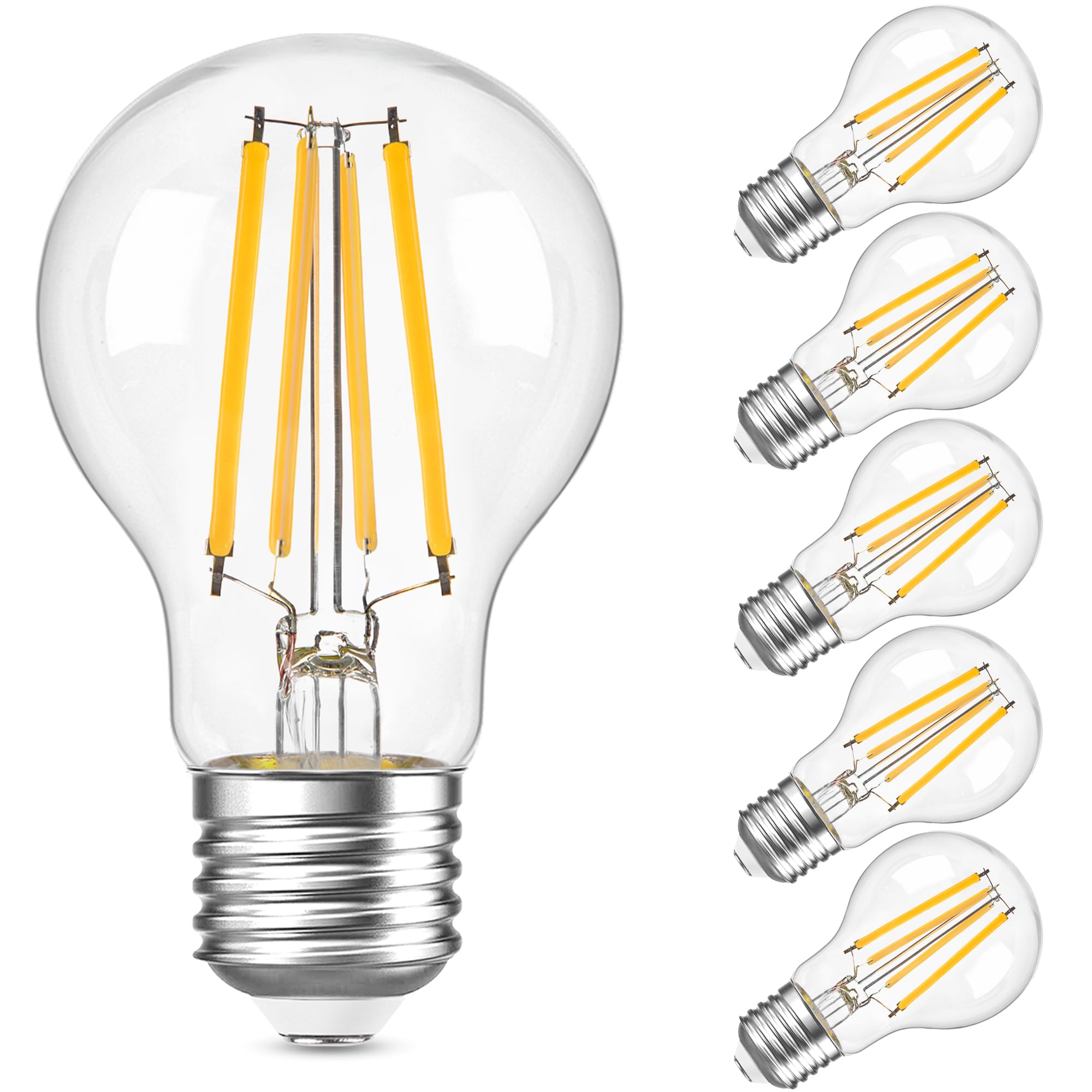 Sphoon Dimmable A19 LED Light Bulbs 100W Equivalent, Vintage E26 Edison ...