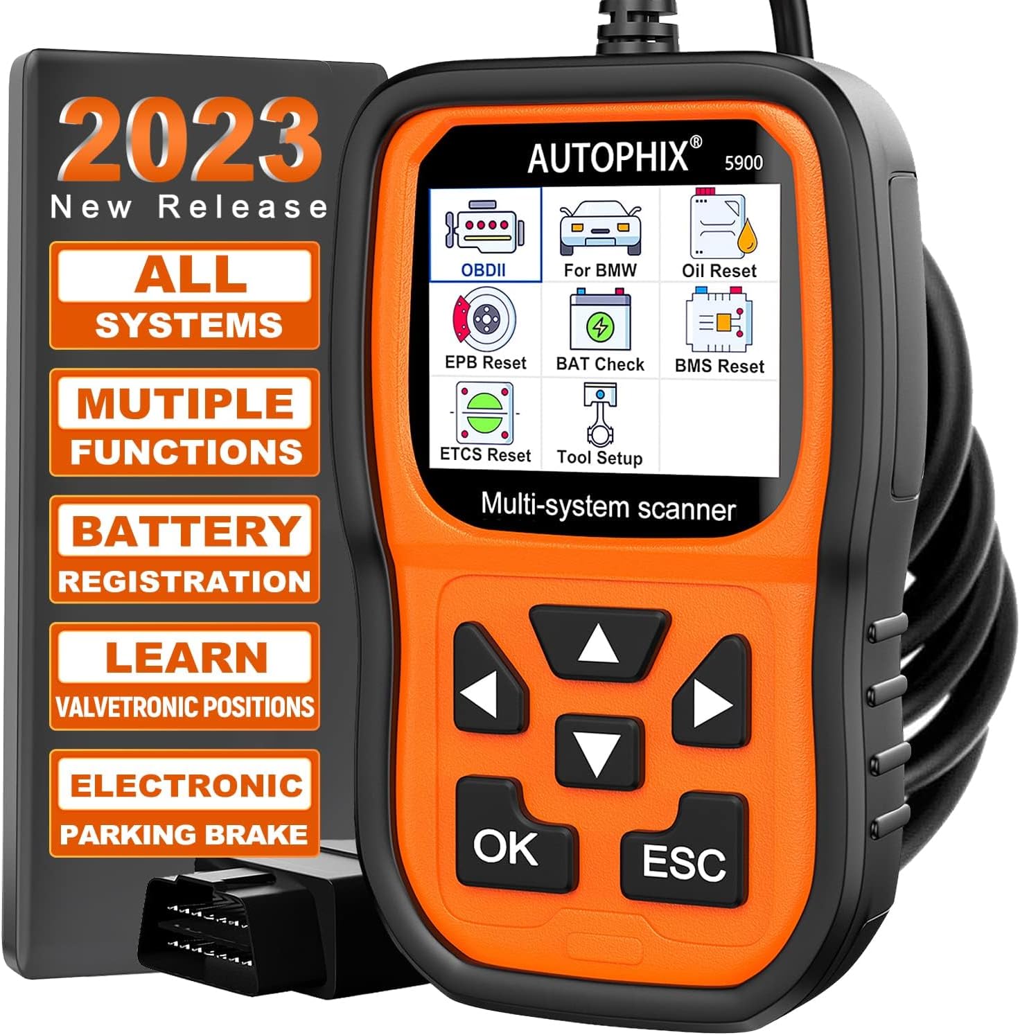 Amazon.com: AUTOPHIX OBD2 Scanner Full System,5900 Diagnostic Scan Tool ...
