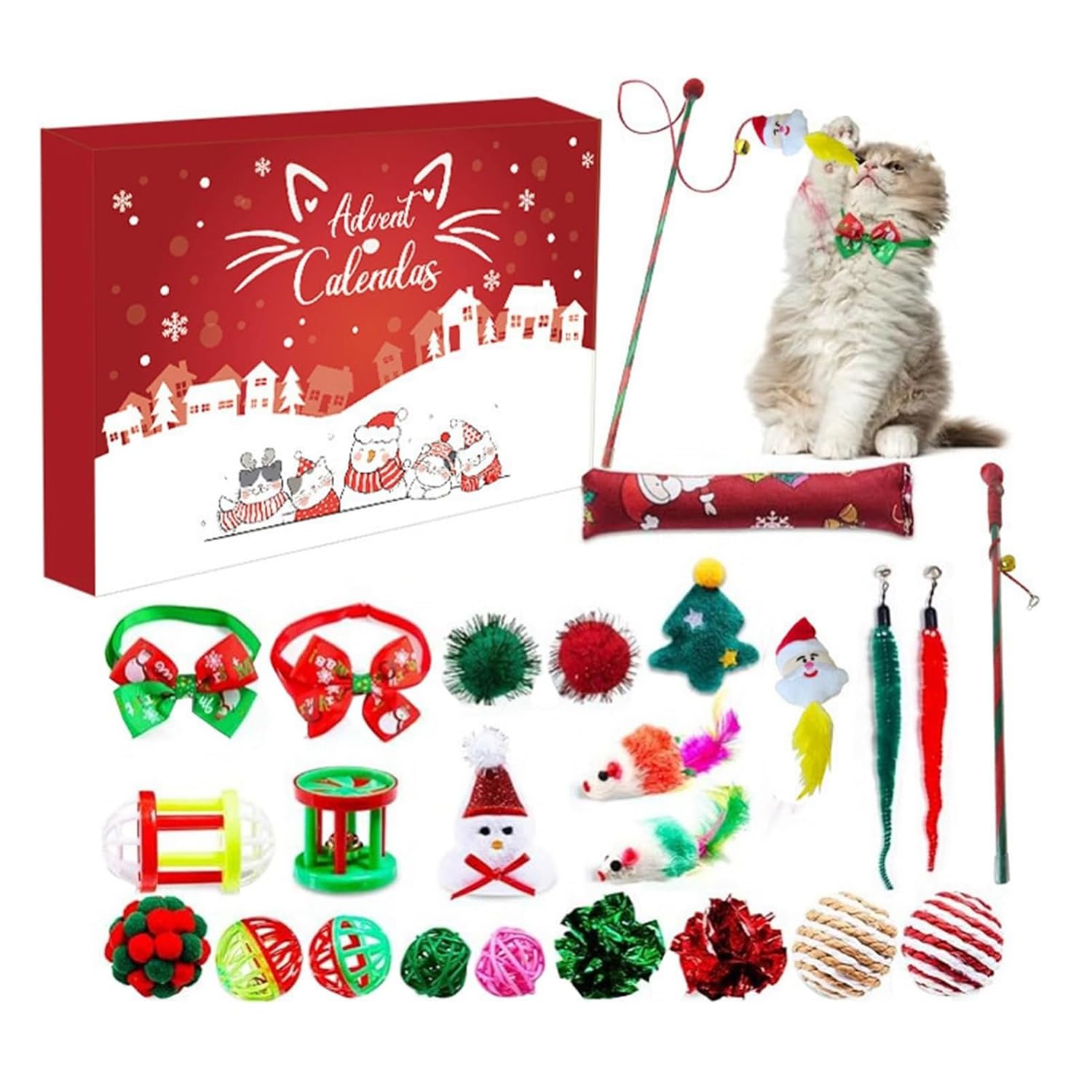 Newest Cat Advent Calendar 2024, Advent Calendar for Cats, Christmas ...