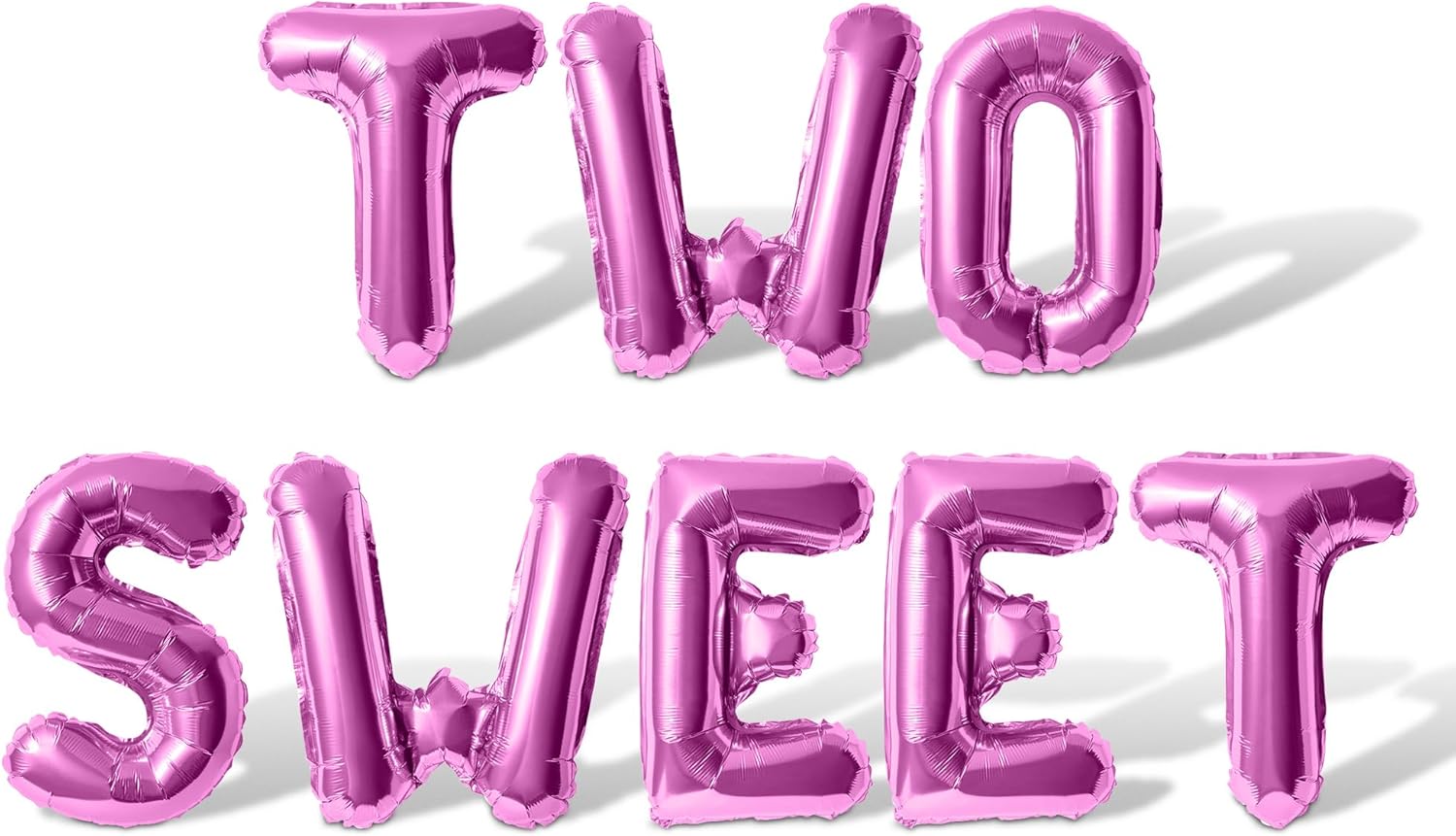 Amazon.com: Letter Balloons - TWO SWEET 16" Inch Alphabet Letters Foil ...