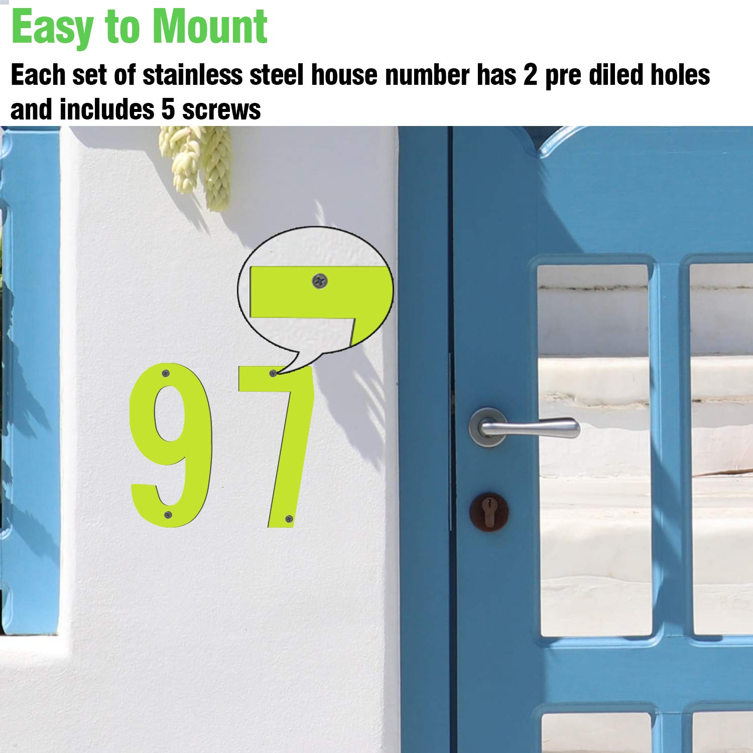 Fluorescent House Numbers