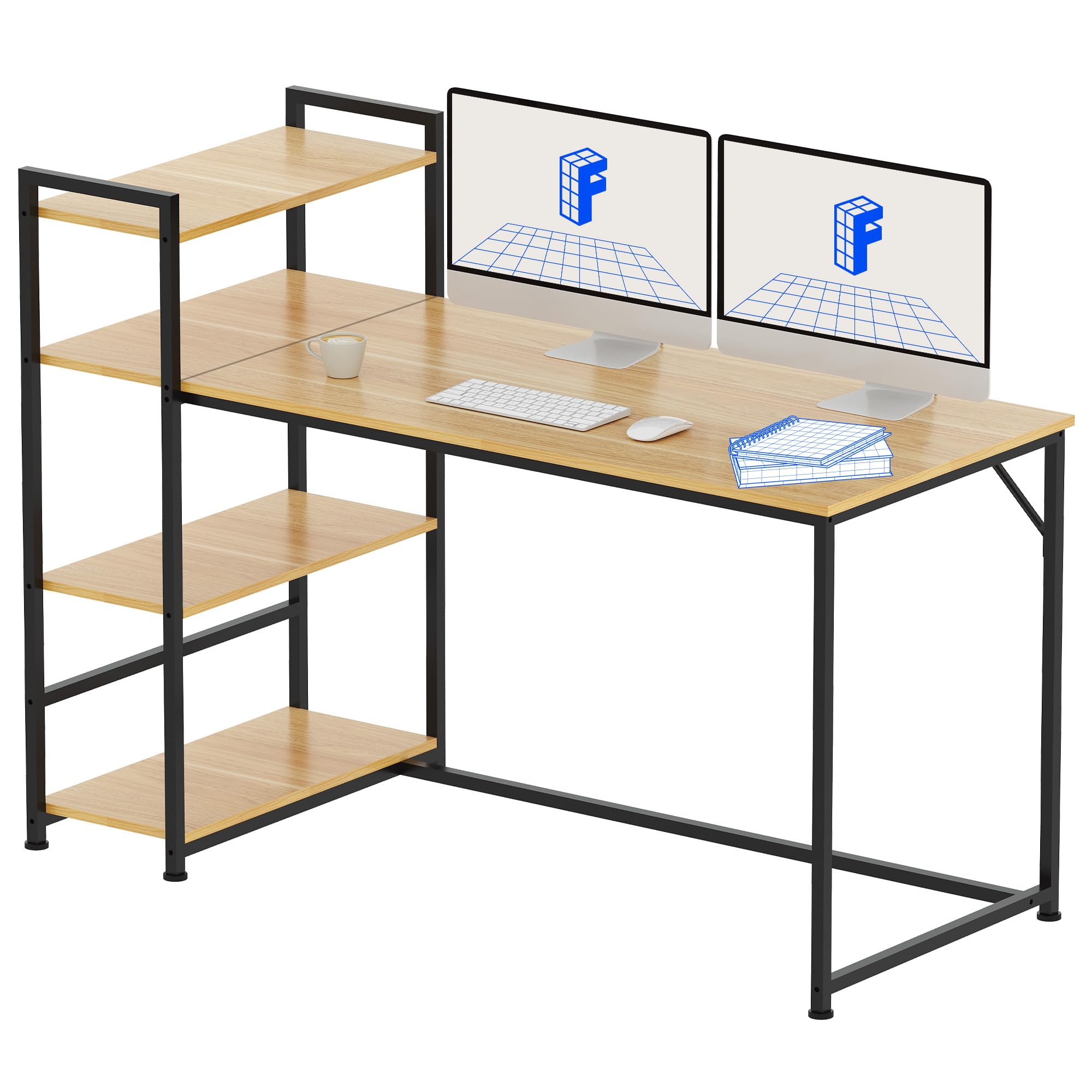 Snapklik.com : FLEXISPOT 55 Inch Computer Desk