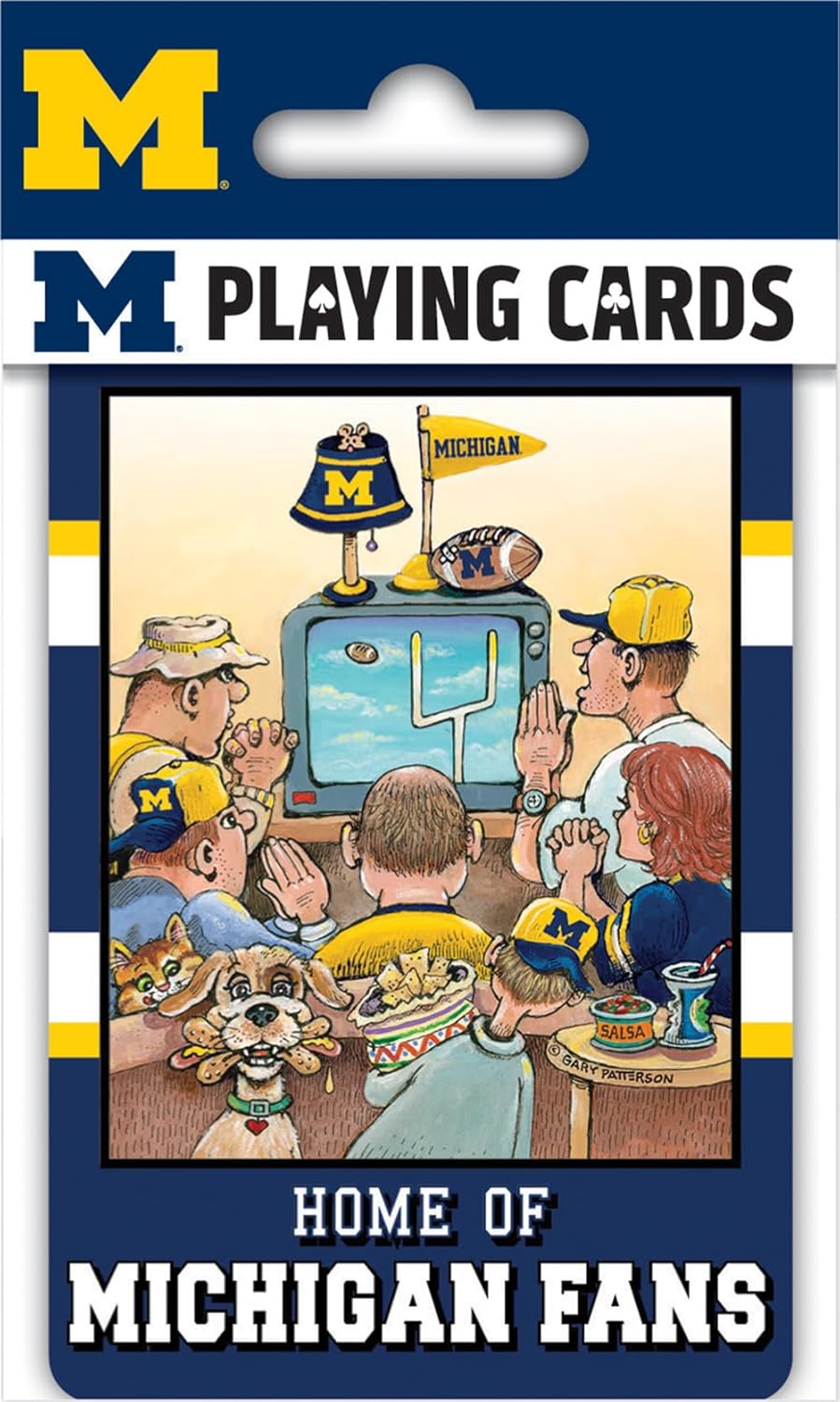 Amazon.com: Masterpieces Adult Playing Cards - Michigan Wolverines Fan ...