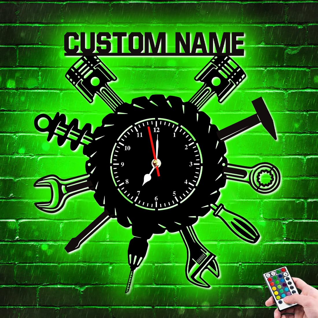 Custom Neon Wall Clocks ROLEX NEON WALL CLOCK. PRISTINE & MINT. 24"