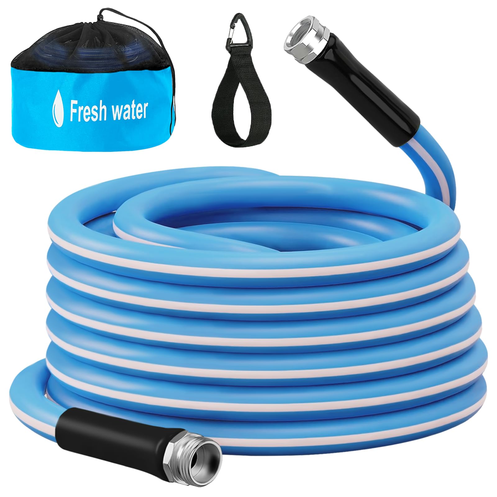 RVPLAN 50Ft Drinking Water Hose 5/8 Inch Inner Diameter, Garden Hose ...