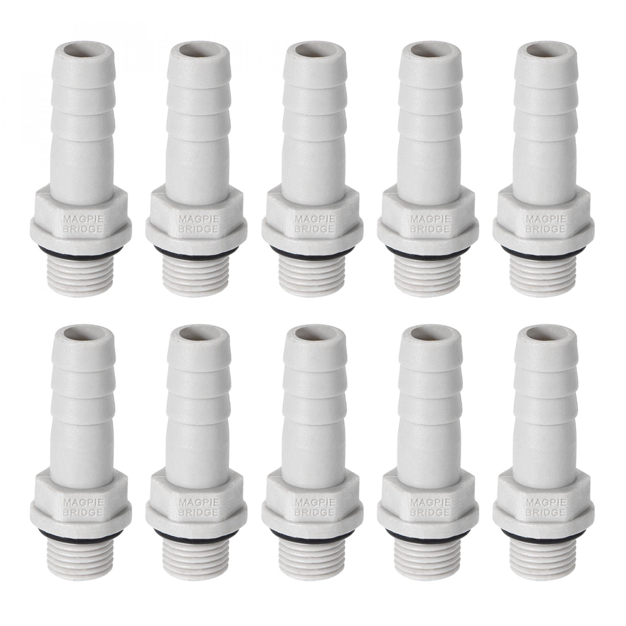 Amazon.com: uxcell PVC Barb Hose Fitting Connector Adapter 8mm or 5/16 ...